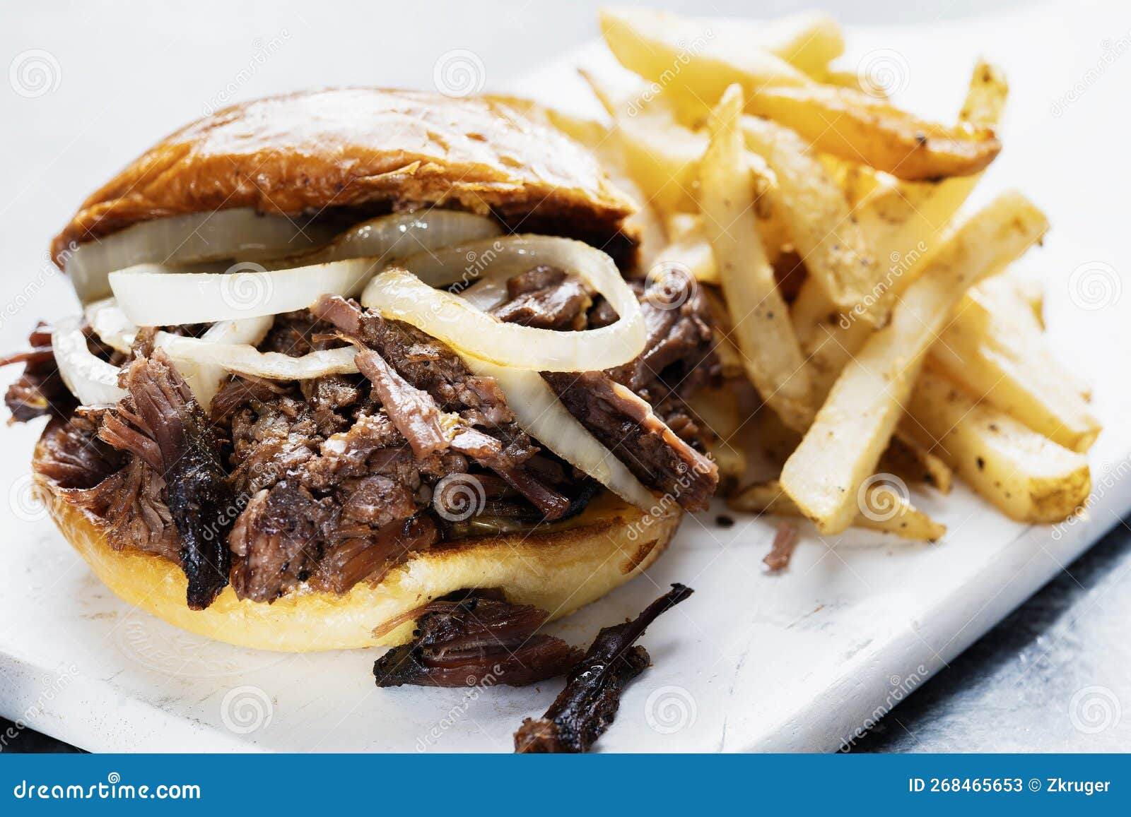 Barbecue Beef Brisket Burnt Ends Sandwich Stock Image - Image of beef ...