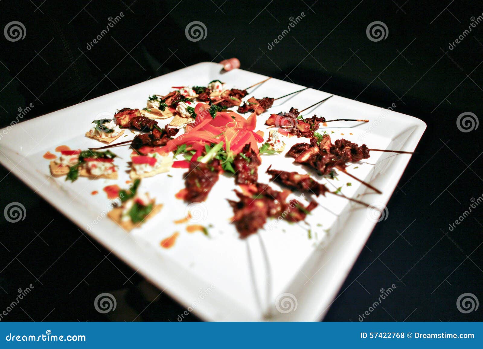 Barbecue Beef on Toothpicks Stock Photo - Image of barbecue, fresh ...