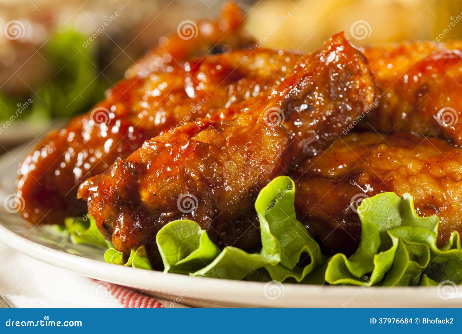 Barbecue Buffalo Chicken Wings Stock Photo - Image of appetizer ...