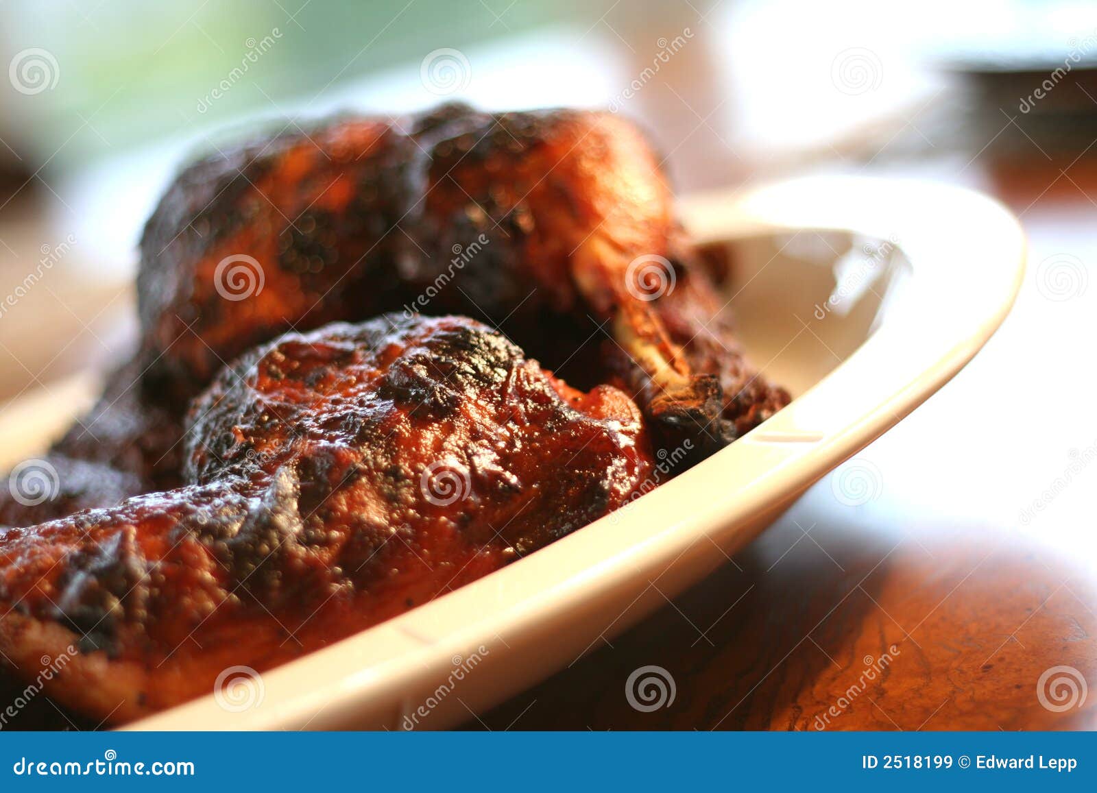 Barbecue Chicken and Ribs 3 Stock Image - Image of ribs, burnt: 2518199