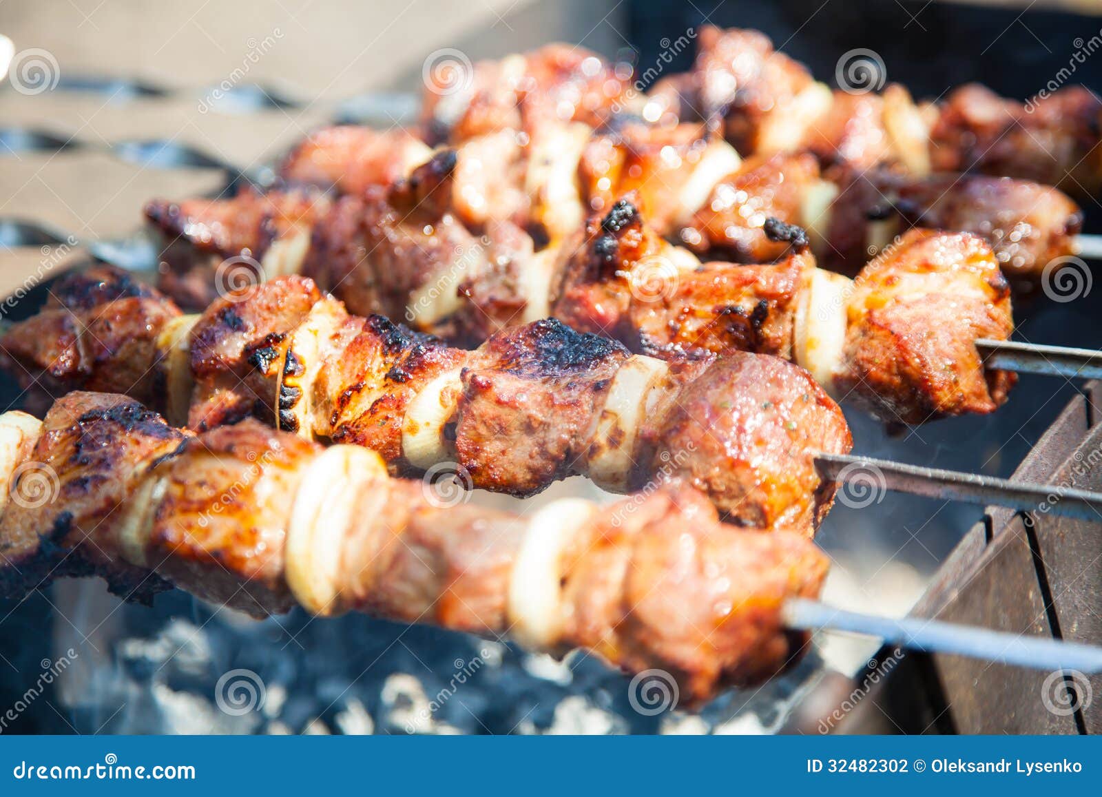 Barbecue close-up outdoors stock photo. Image of cook - 32482302