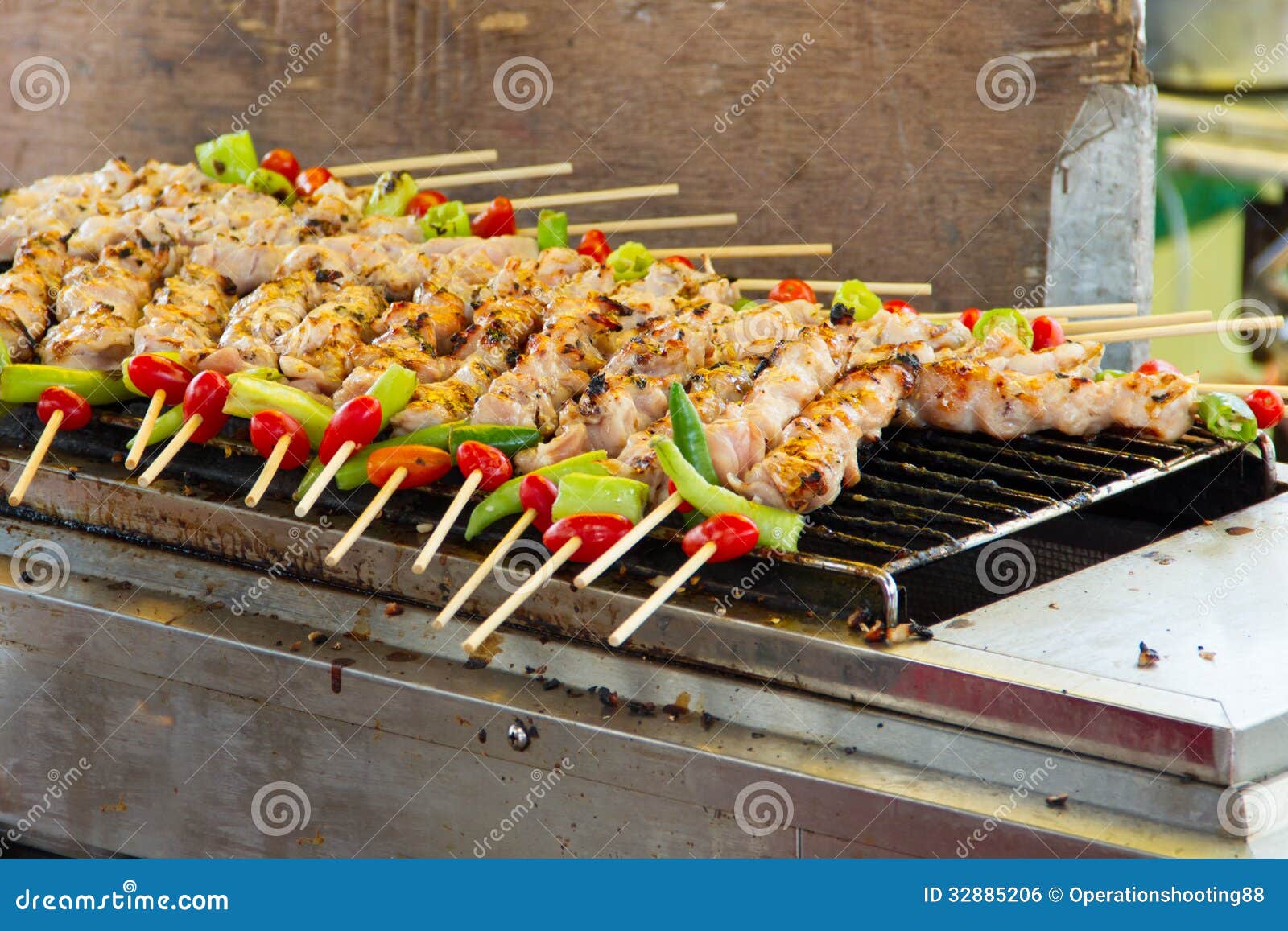 Barbecue stock photo. Image of meat, grilled, green, heat - 32885206