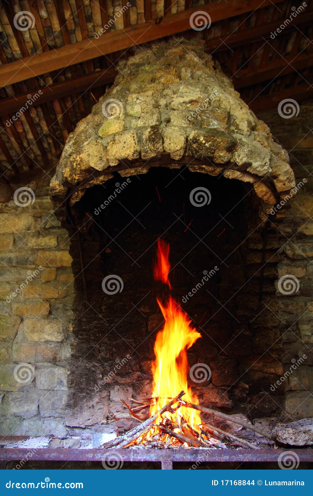 Fire In Chimney. Stock Photography | CartoonDealer.com #22465034