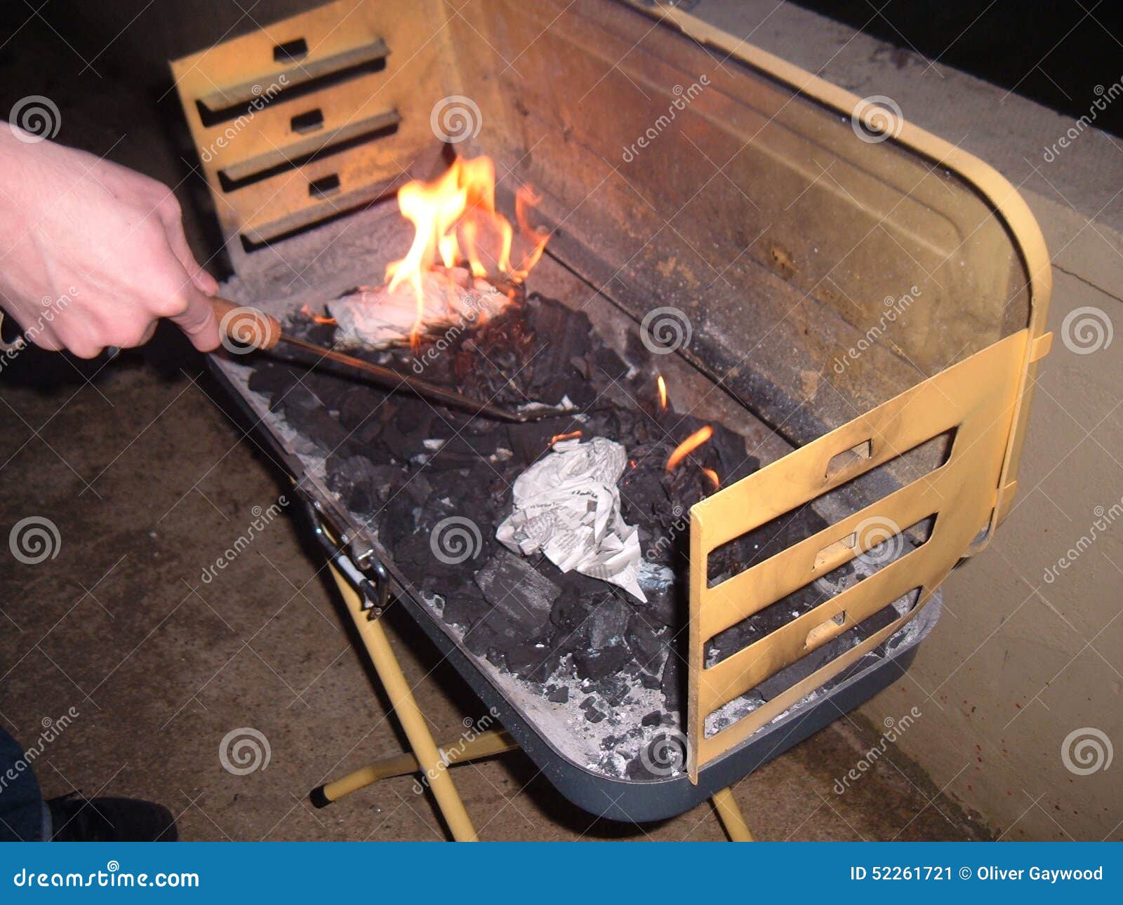 Barbecue fire stock image. Image of flame, barbecue, cooking - 52261721