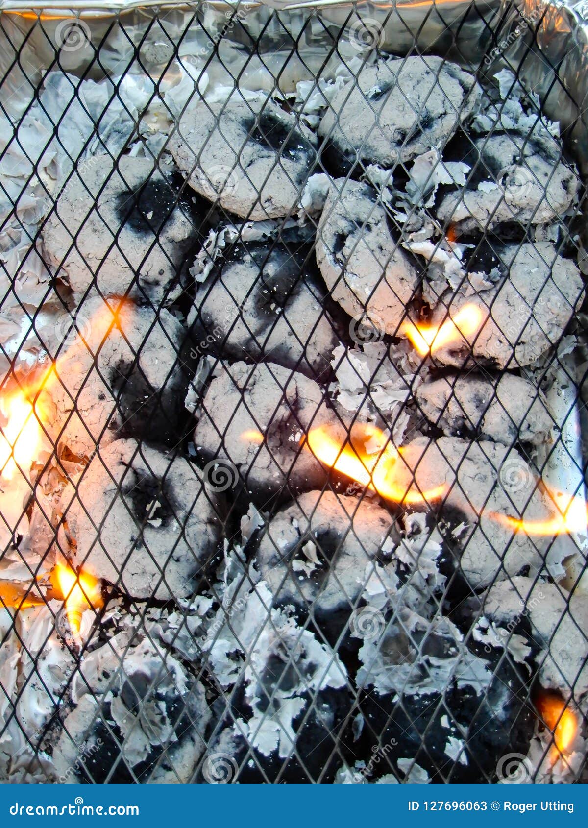 Barbecue on fire stock image. Image of fire, food, drink - 127696063