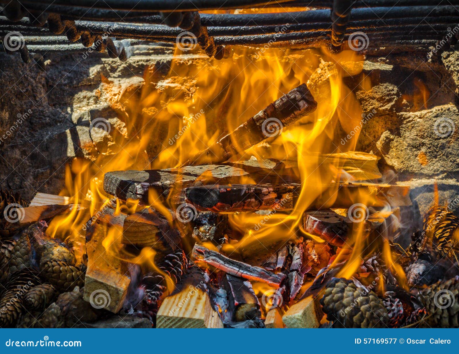 Barbecue flames stock image. Image of coal, flames, firewood - 57169577