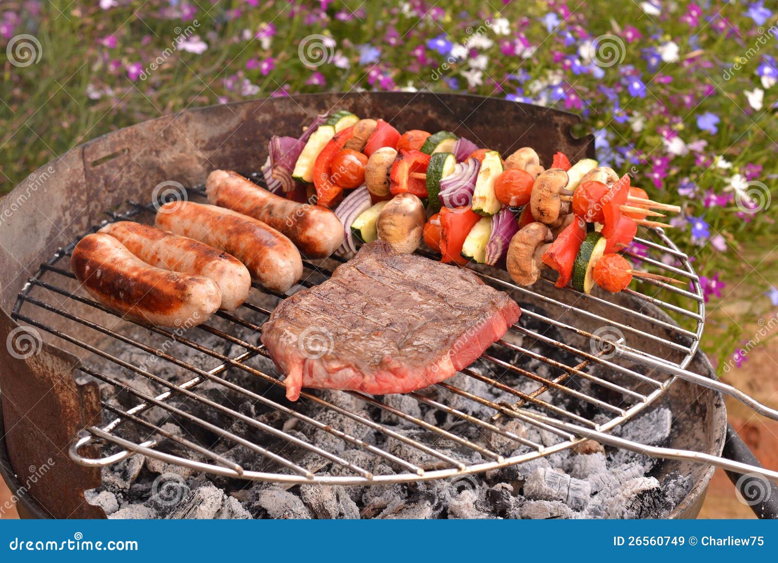 Barbecue food stock image. Image of kebab, dinner, grill - 26560749
