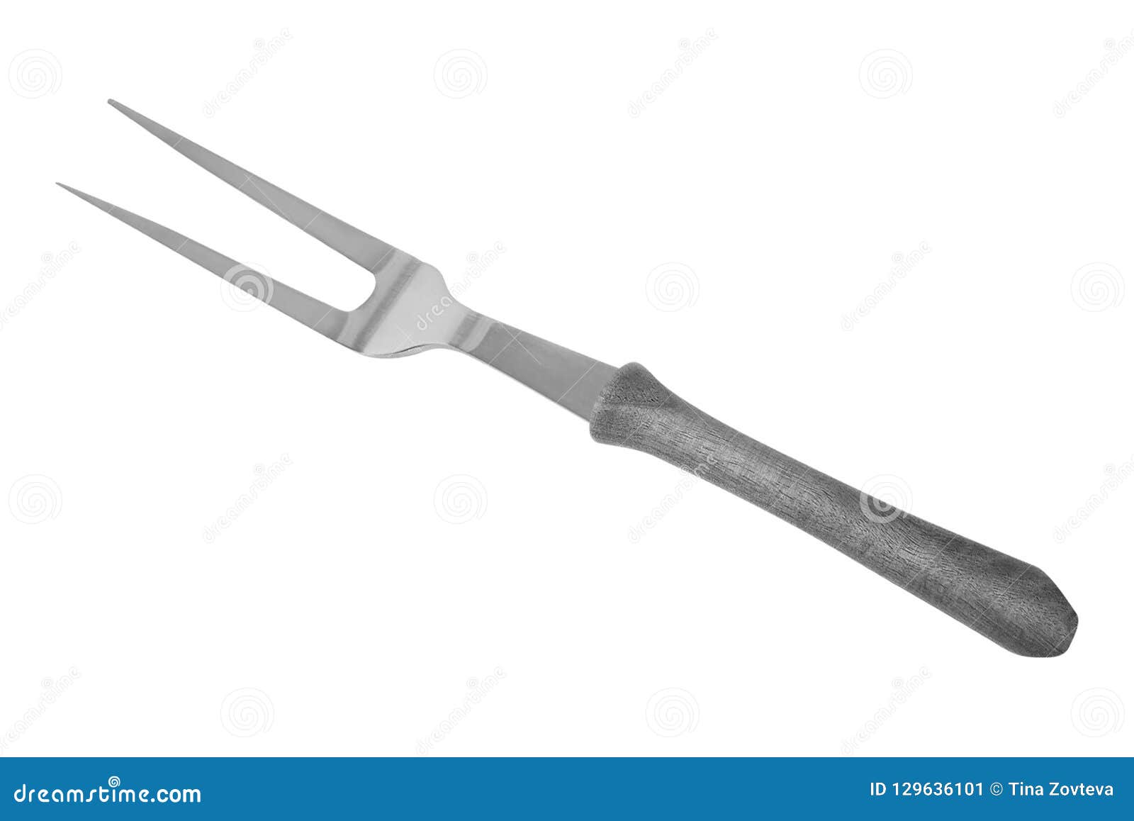 Barbecue Fork Isolated on White Stock Image - Image of cooking, object ...