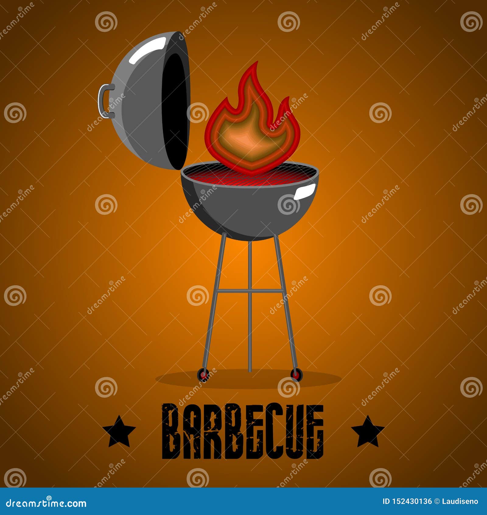 Barbecue graphic design stock vector. Illustration of vector - 152430136