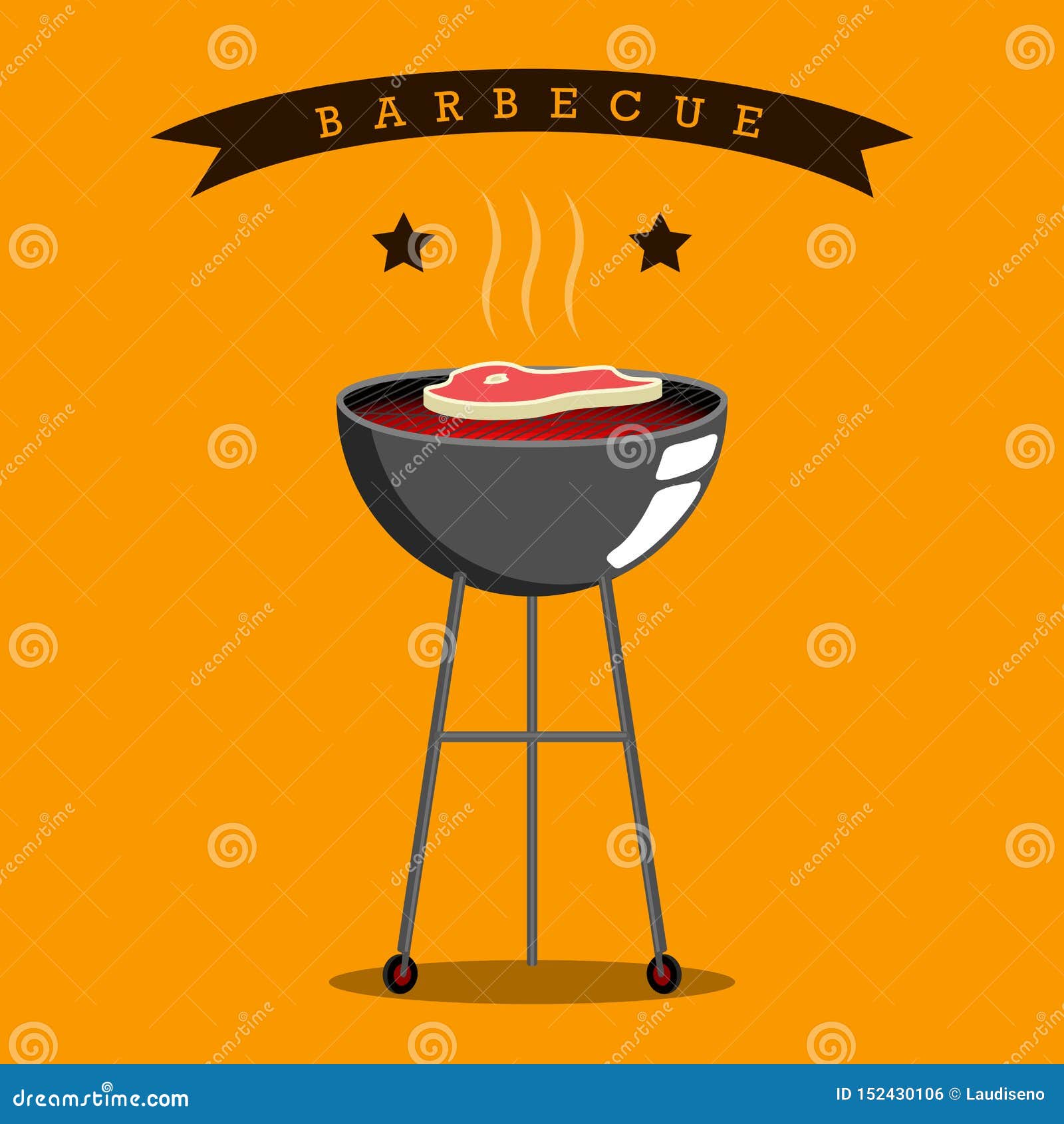 Barbecue graphic design stock vector. Illustration of meal - 152430106