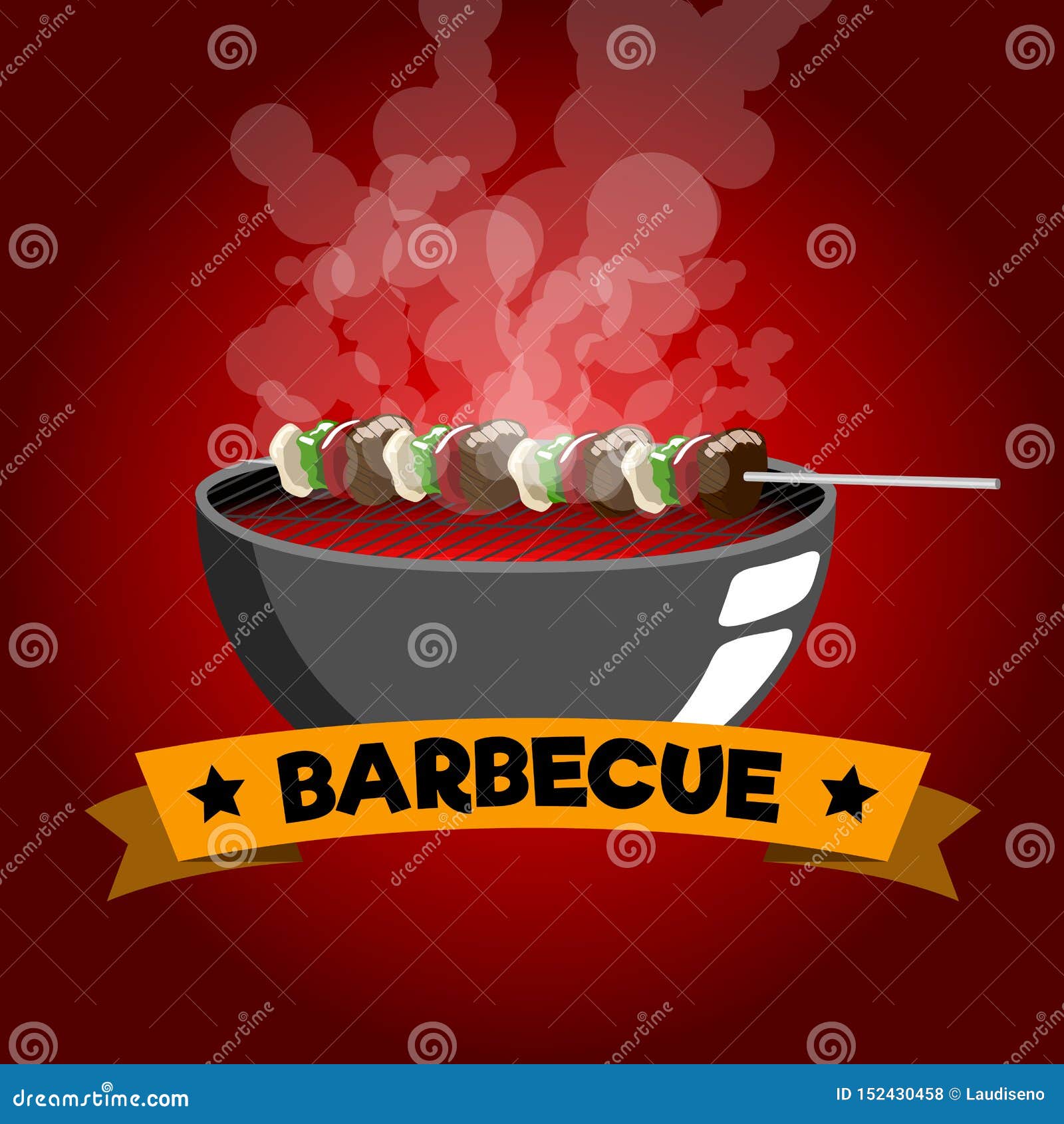 Barbecue graphic design stock vector. Illustration of grilling - 152430458