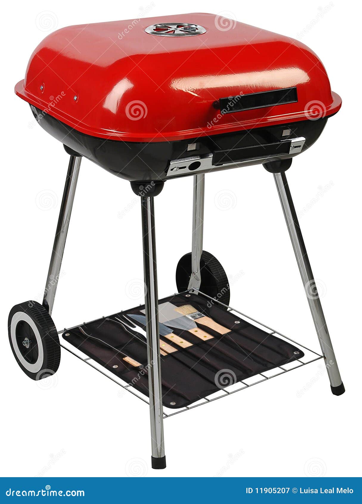 Barbecue Grill. Clipping Path Stock Image - Image of grill, metal: 11905207