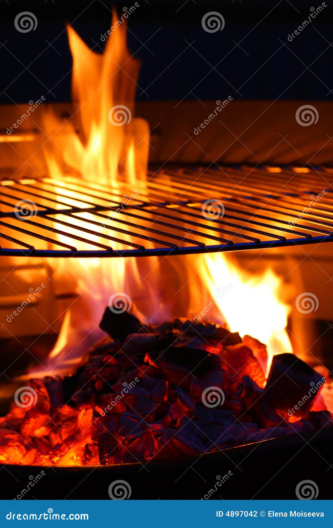 Barbecue Grill flame BBQ stock photo. Image of barbecue - 4897042
