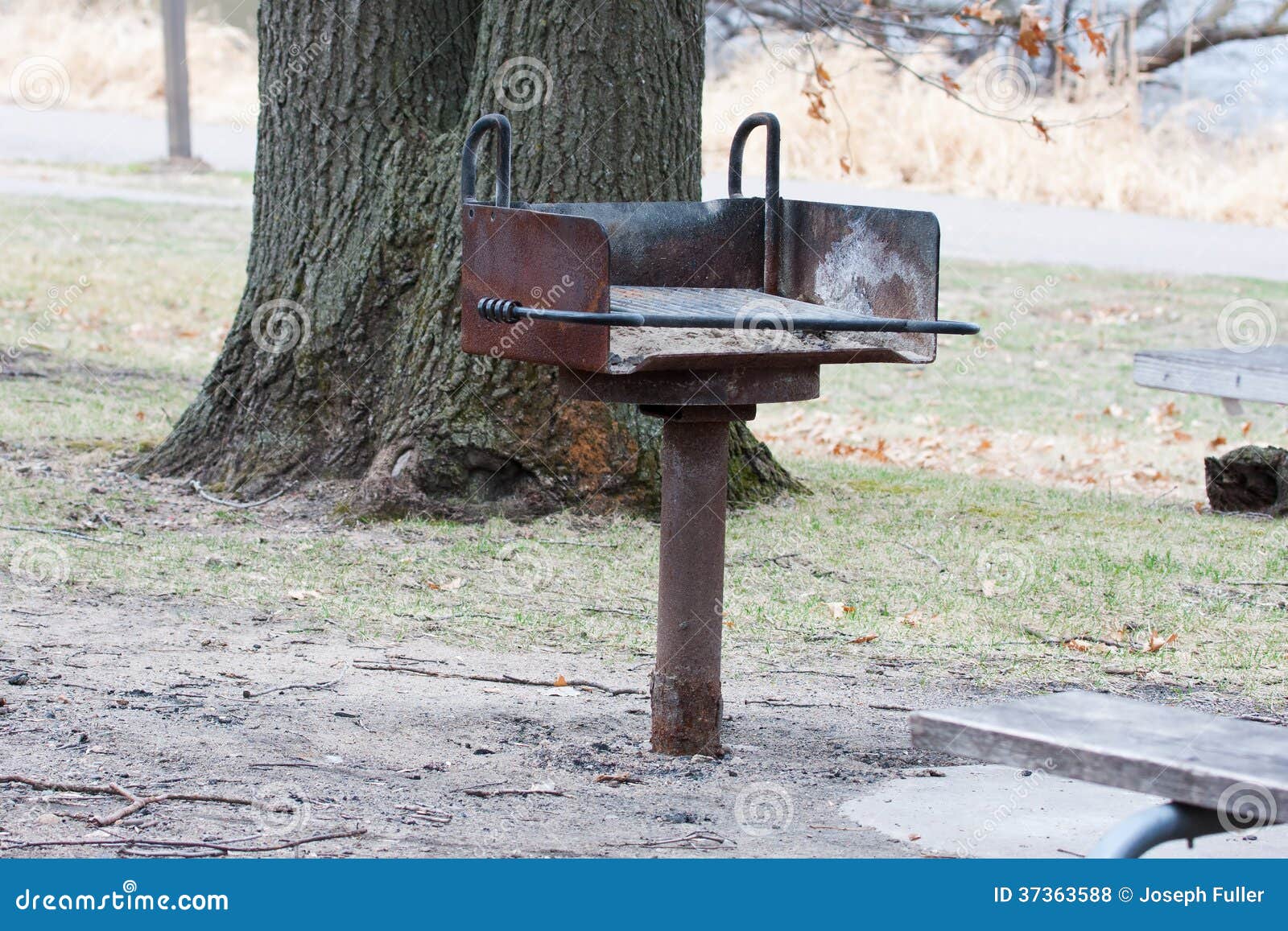 Barbecue Grill at a park stock photo. Image of grill - 37363588