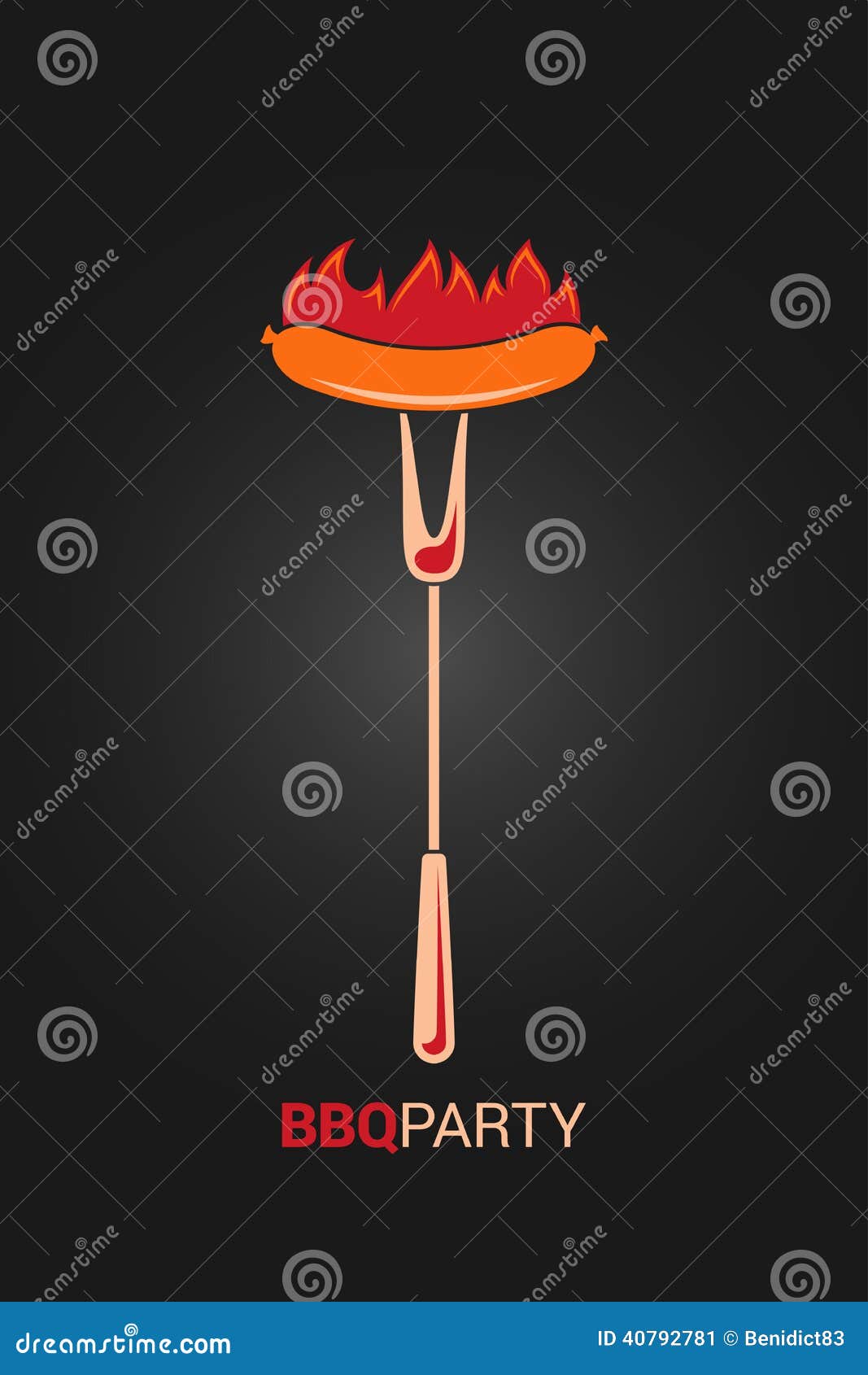 Barbecue Grill Party Design Menu Background Royalty-Free Stock ...
