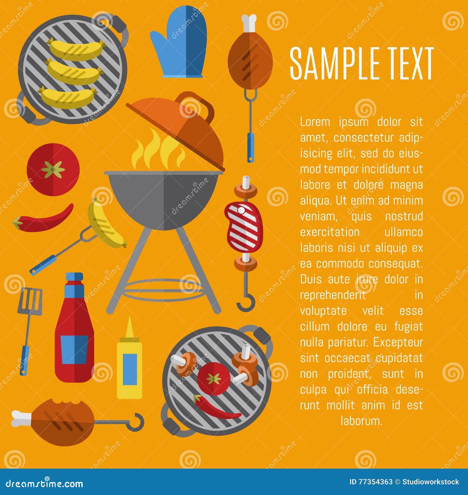 Bbq Poster Background