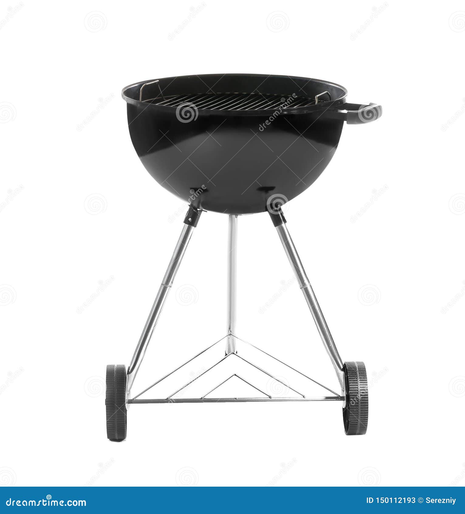 Barbecue Grill on White Background Stock Image - Image of outdoors ...
