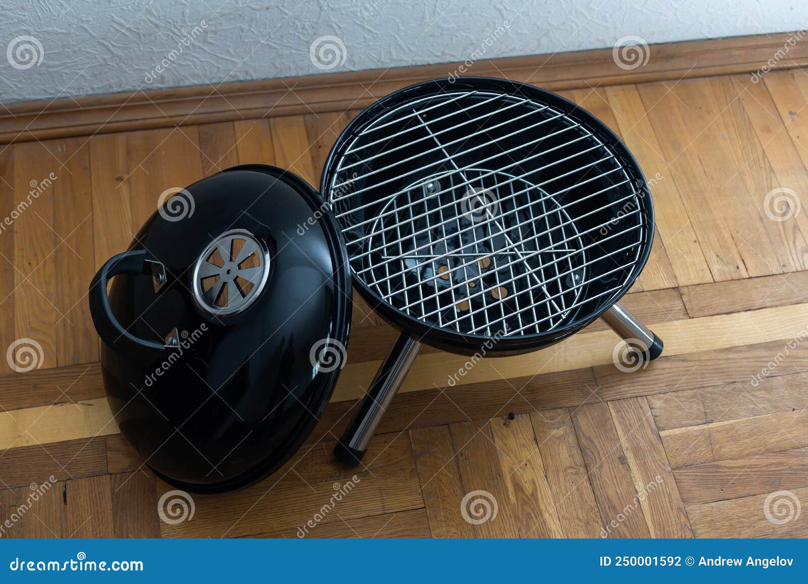 Barbecue Grill on White Background. Stock Photo - Image of steel ...
