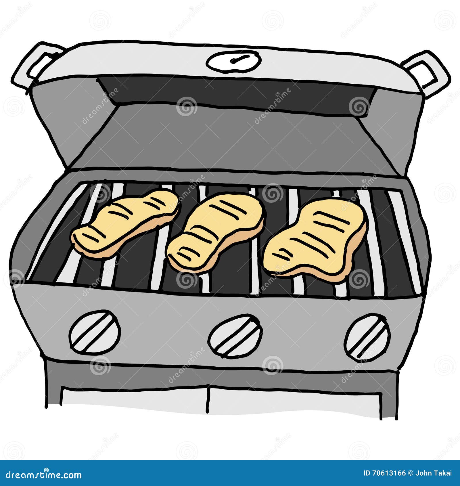 Barbecue Grilled Chicken Breasts Stock Vector - Illustration of chicken ...