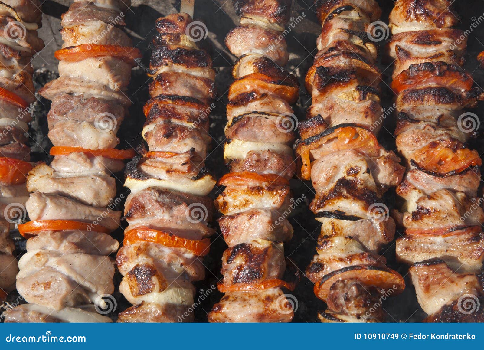 Barbecue grilling stock image. Image of marinated, food - 10910749