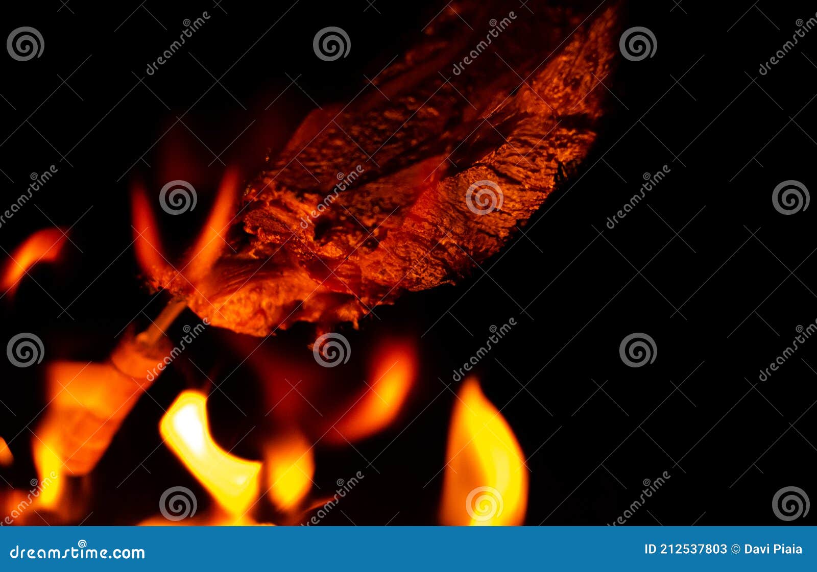 Barbecue, Meat Roasting on Fire Stock Image - Image of agriculture ...