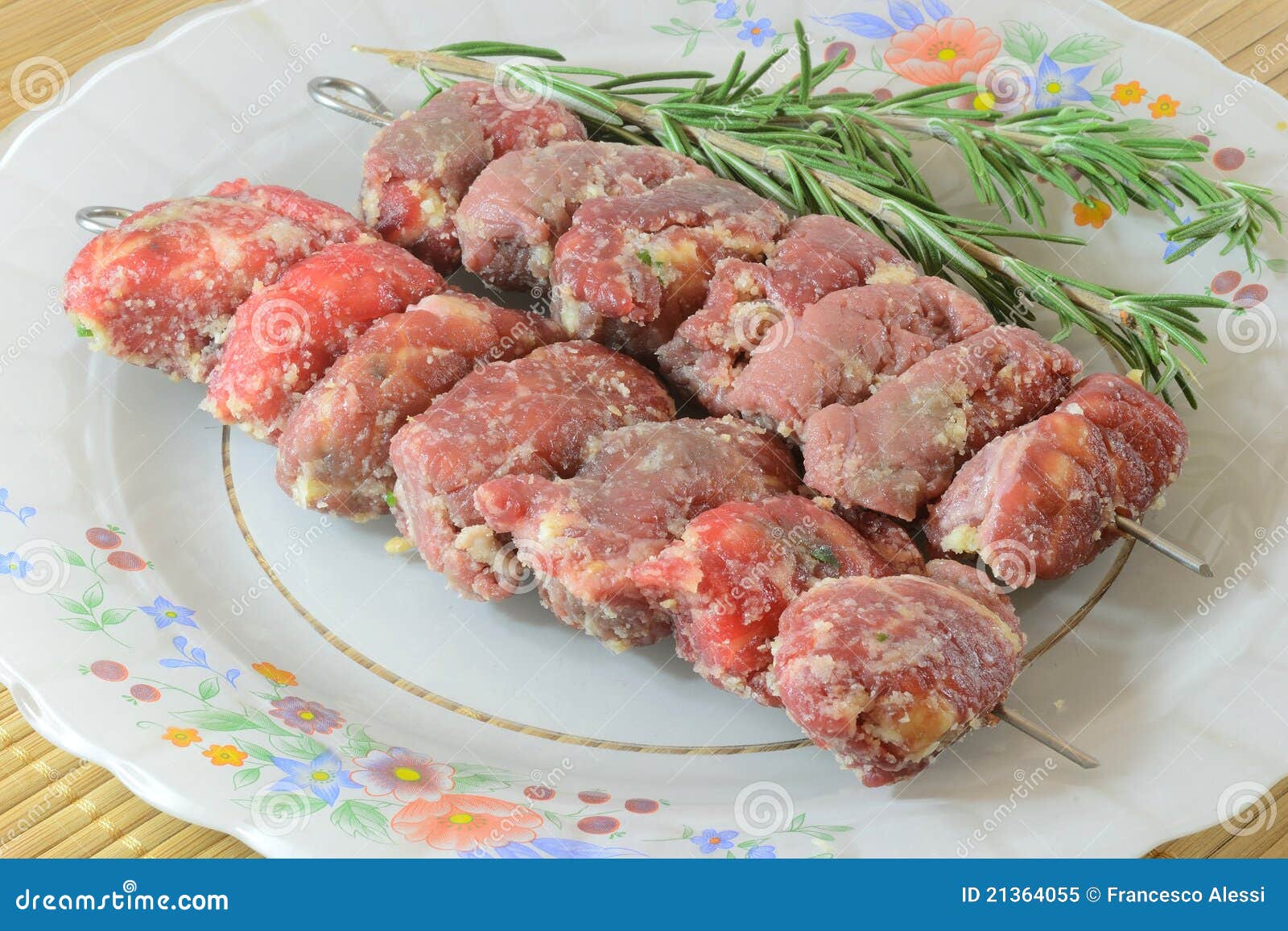 Barbecue meat rolls stock image. Image of rosemary, dinner - 21364055