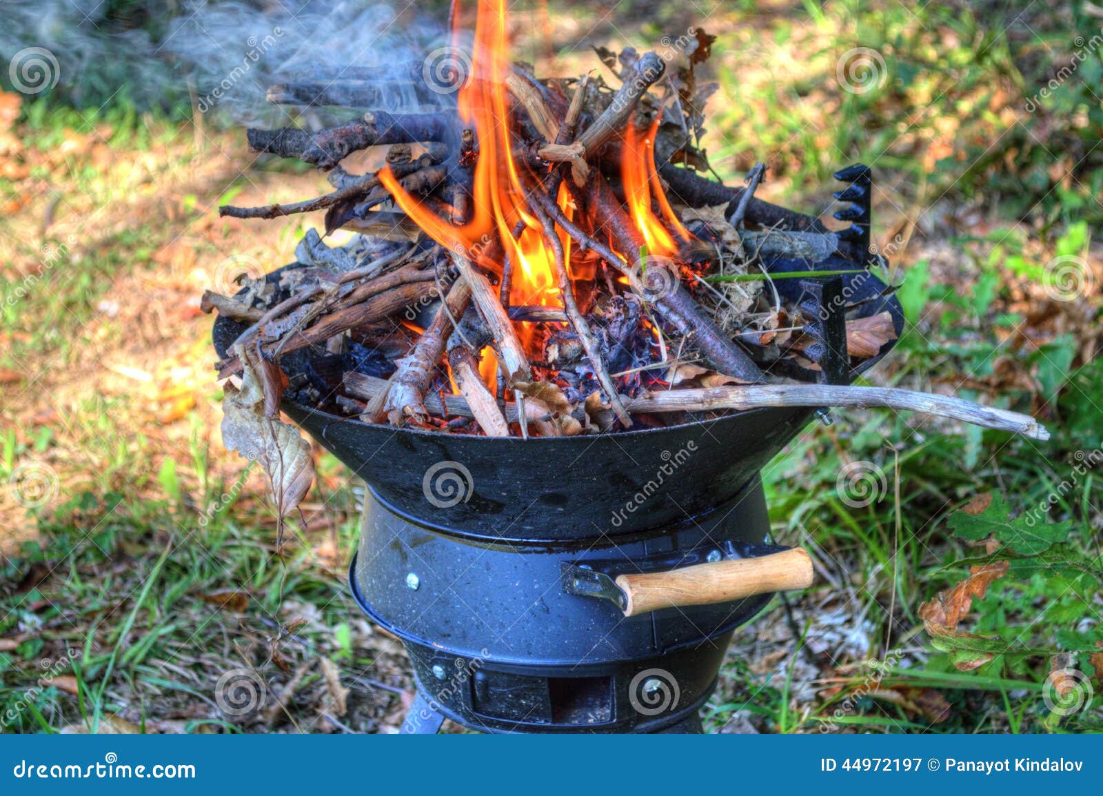 Barbecue in nature stock image. Image of barbecue, portable - 44972197