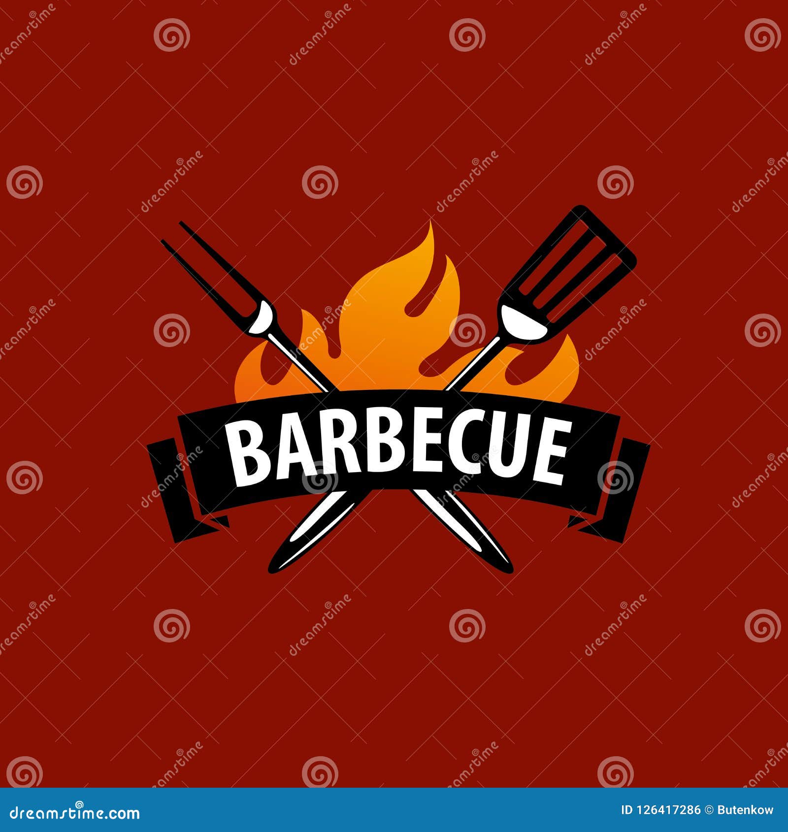 Barbecue party logo stock vector. Illustration of picnic - 126417286