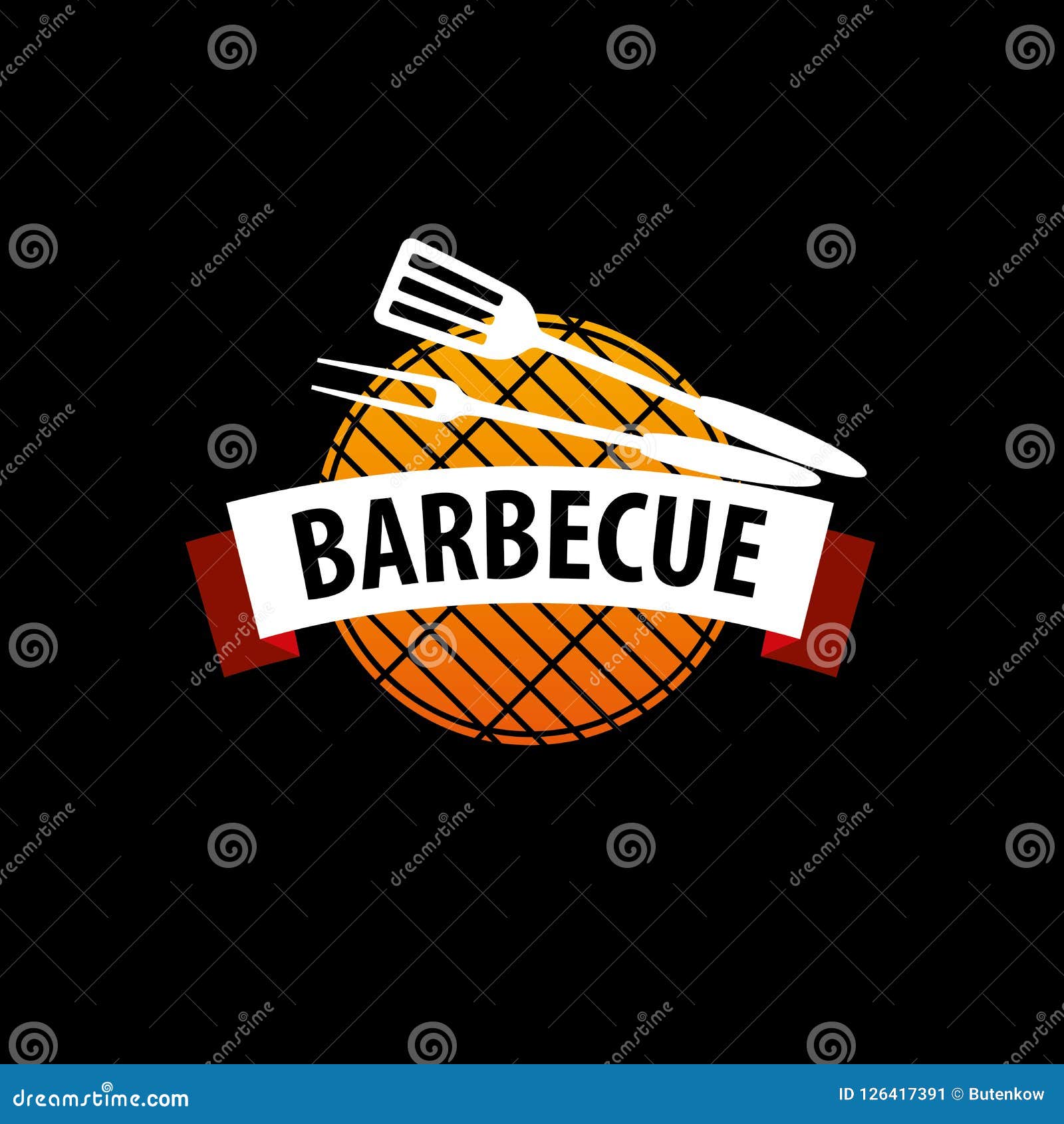 Barbecue party logo stock vector. Illustration of pattern - 126417391