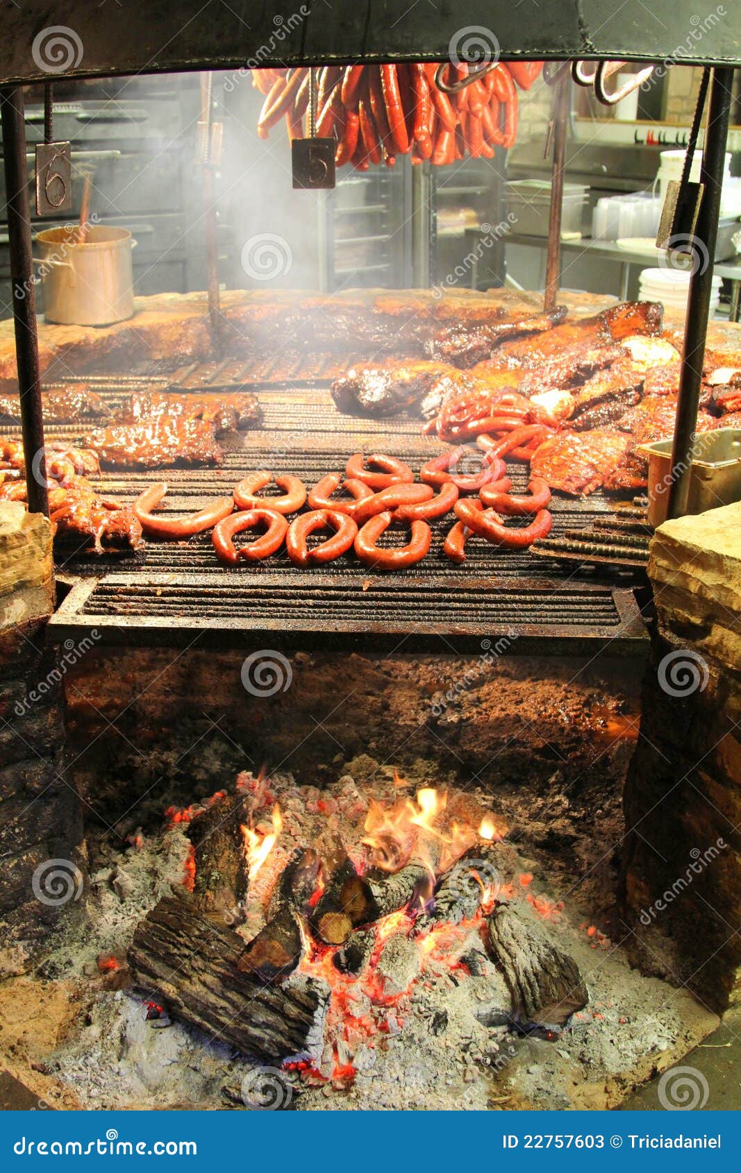 Barbecue pit stock image. Image of good, chicken, meat - 22757603