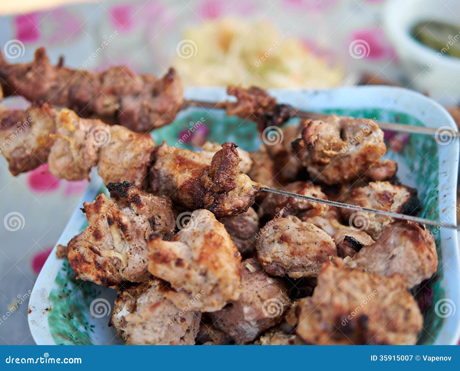 Barbecue plate stock image. Image of food, cooked, fryup - 35915007