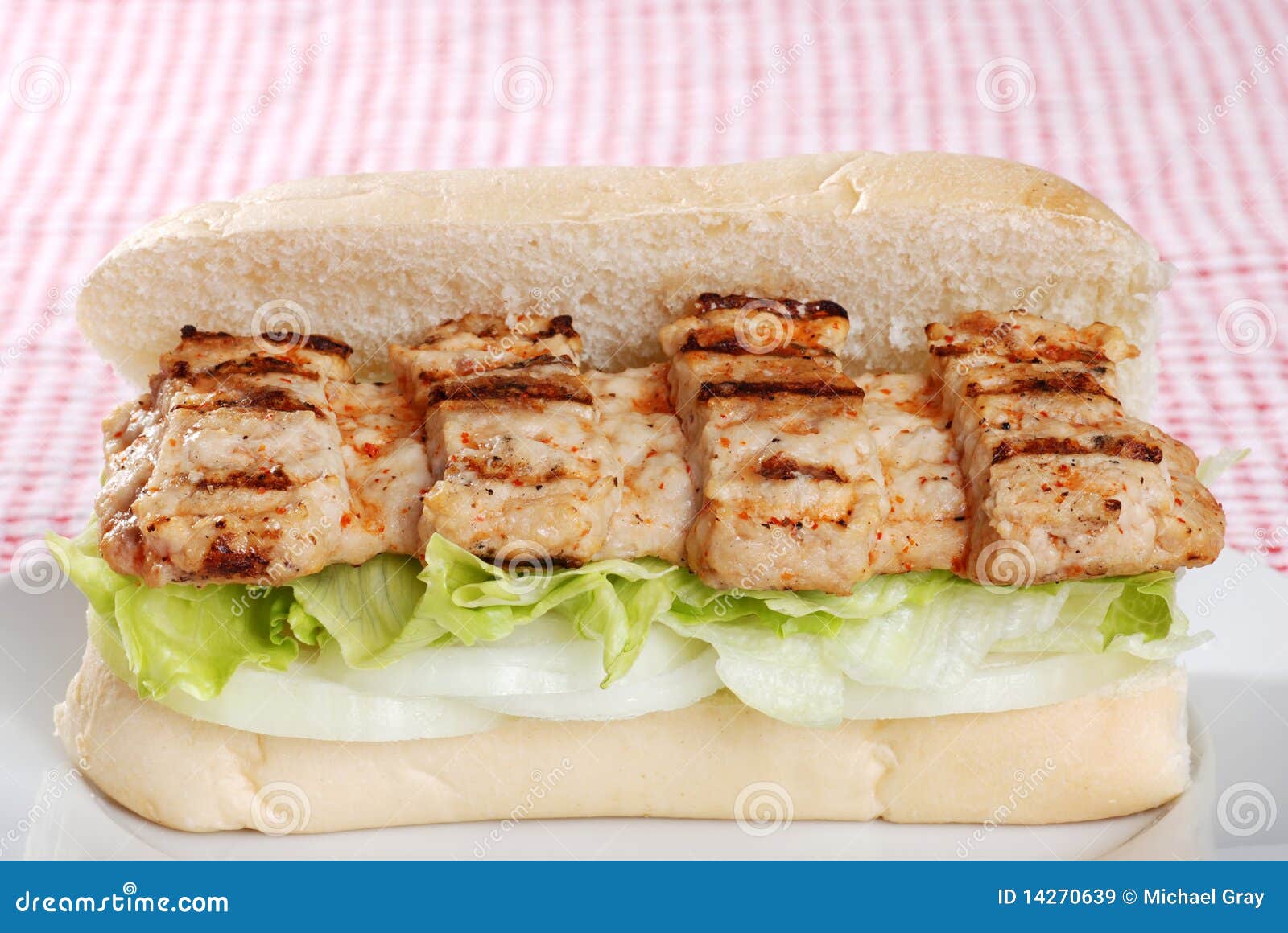 Barbecue Pork Riblet on Bun Stock Image - Image of grilled, riblet ...