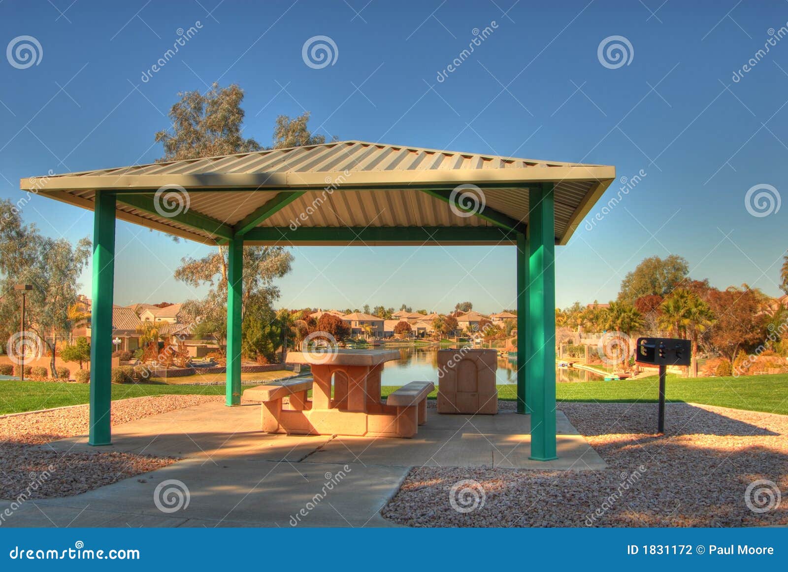 Barbecue Ramada stock photo. Image of roof, morning, desert - 1831172