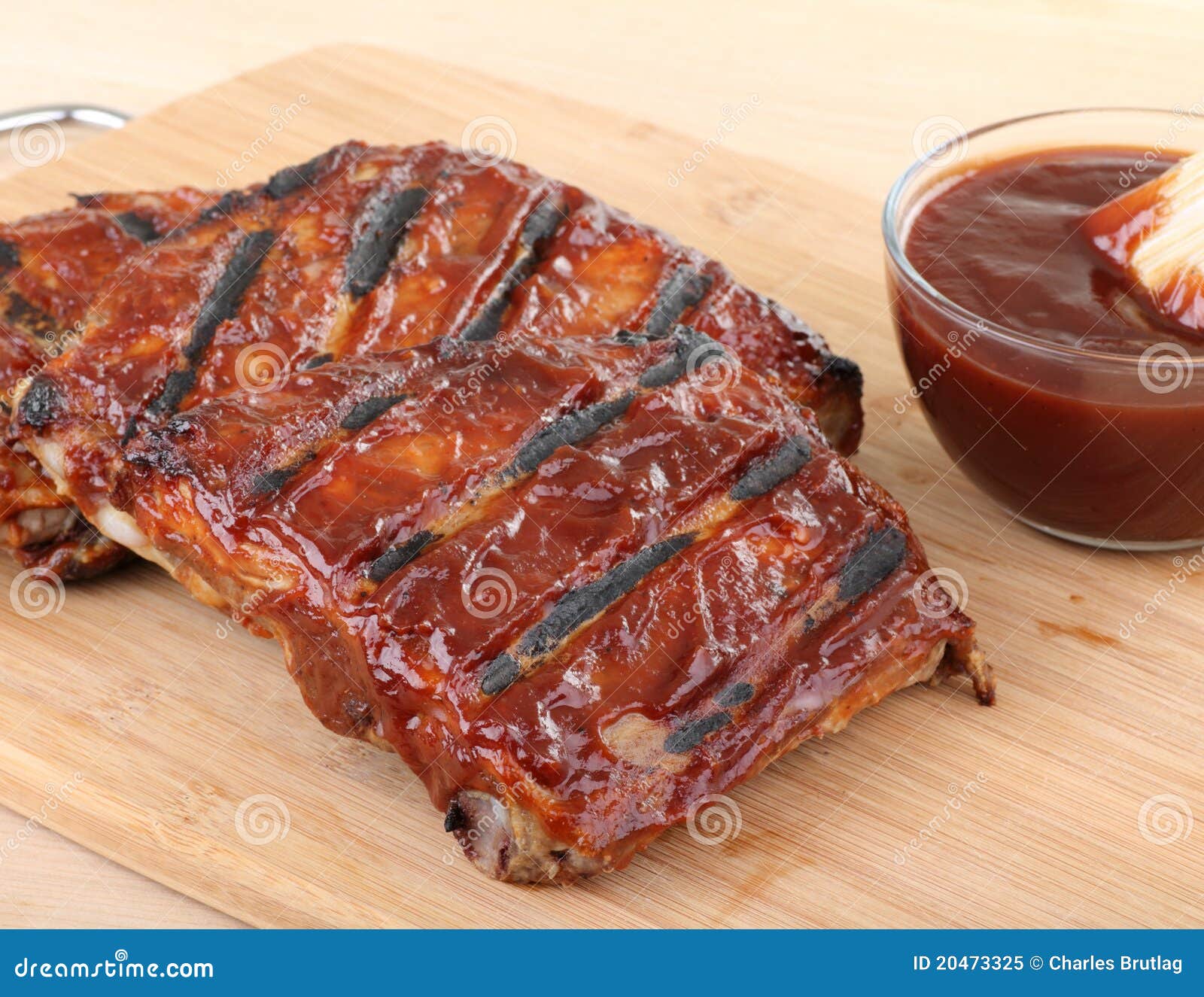 Barbecue Ribs stock image. Image of cutting, barbecue - 20473325