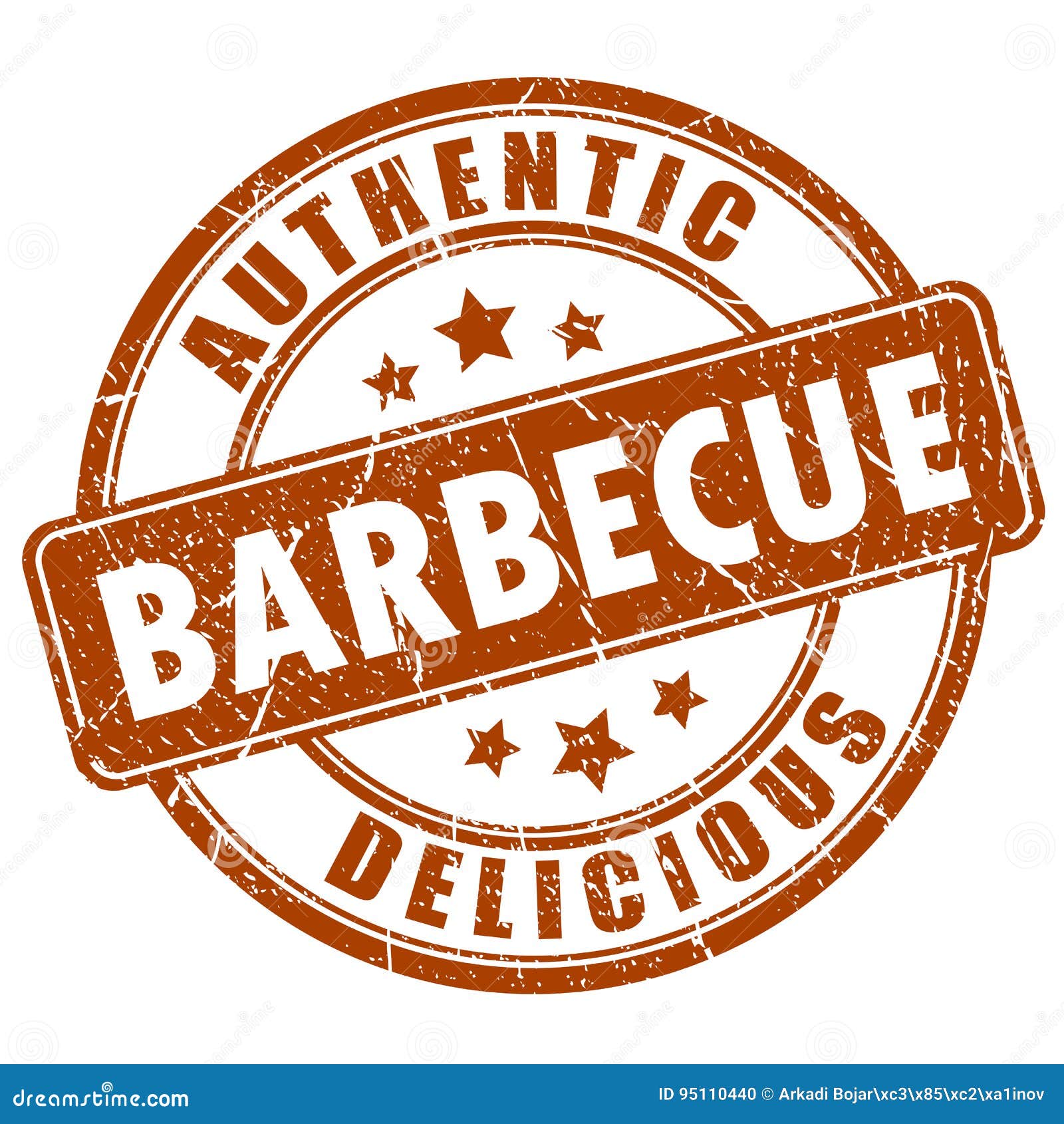 Barbecue rubber stamp stock vector. Illustration of original - 95110440