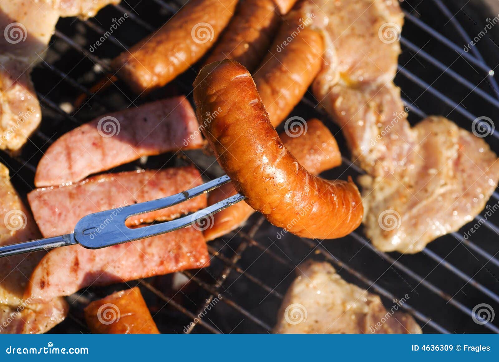 Barbecue sausage stock image. Image of grilling, barbecue - 4636309