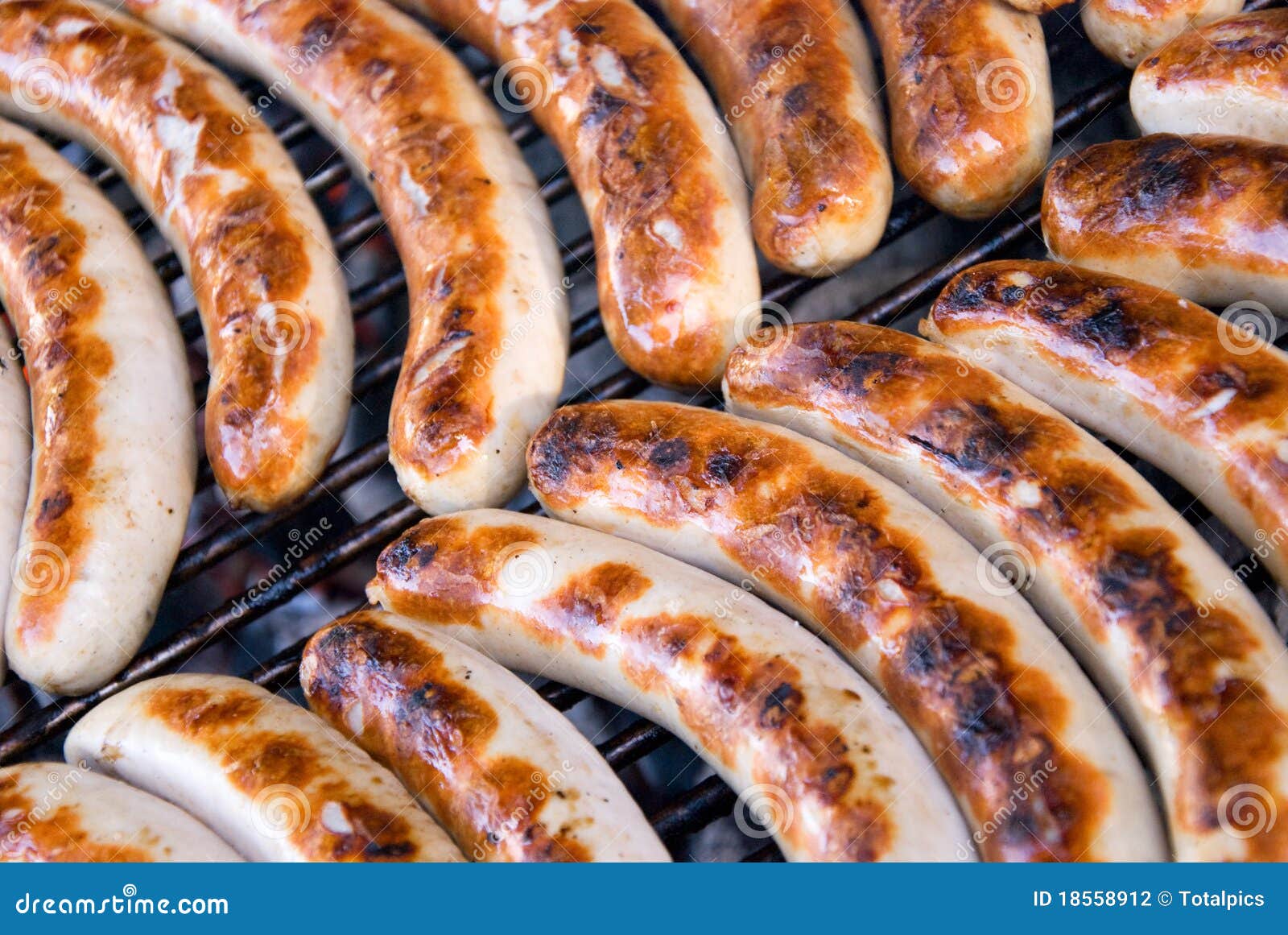 Barbecue sausages stock photo. Image of bratwurst, german - 18558912