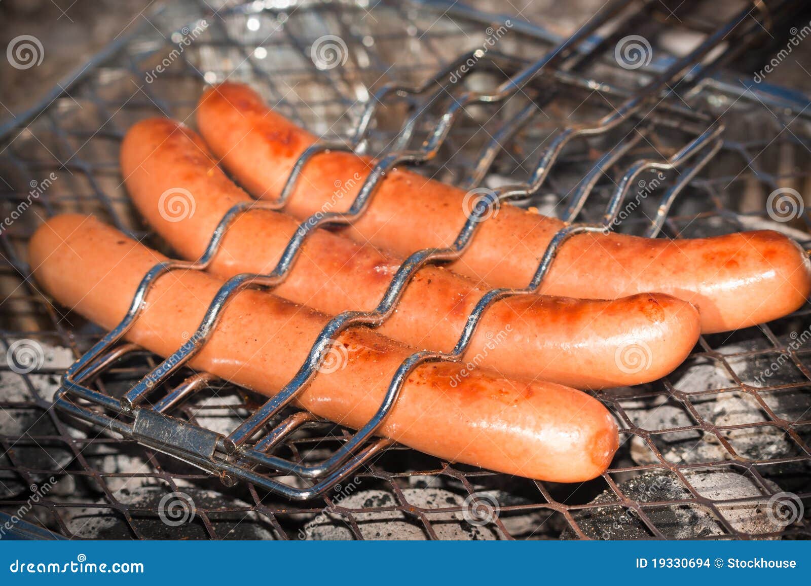 Barbecue sausages stock photo. Image of skewered, closeup - 19330694