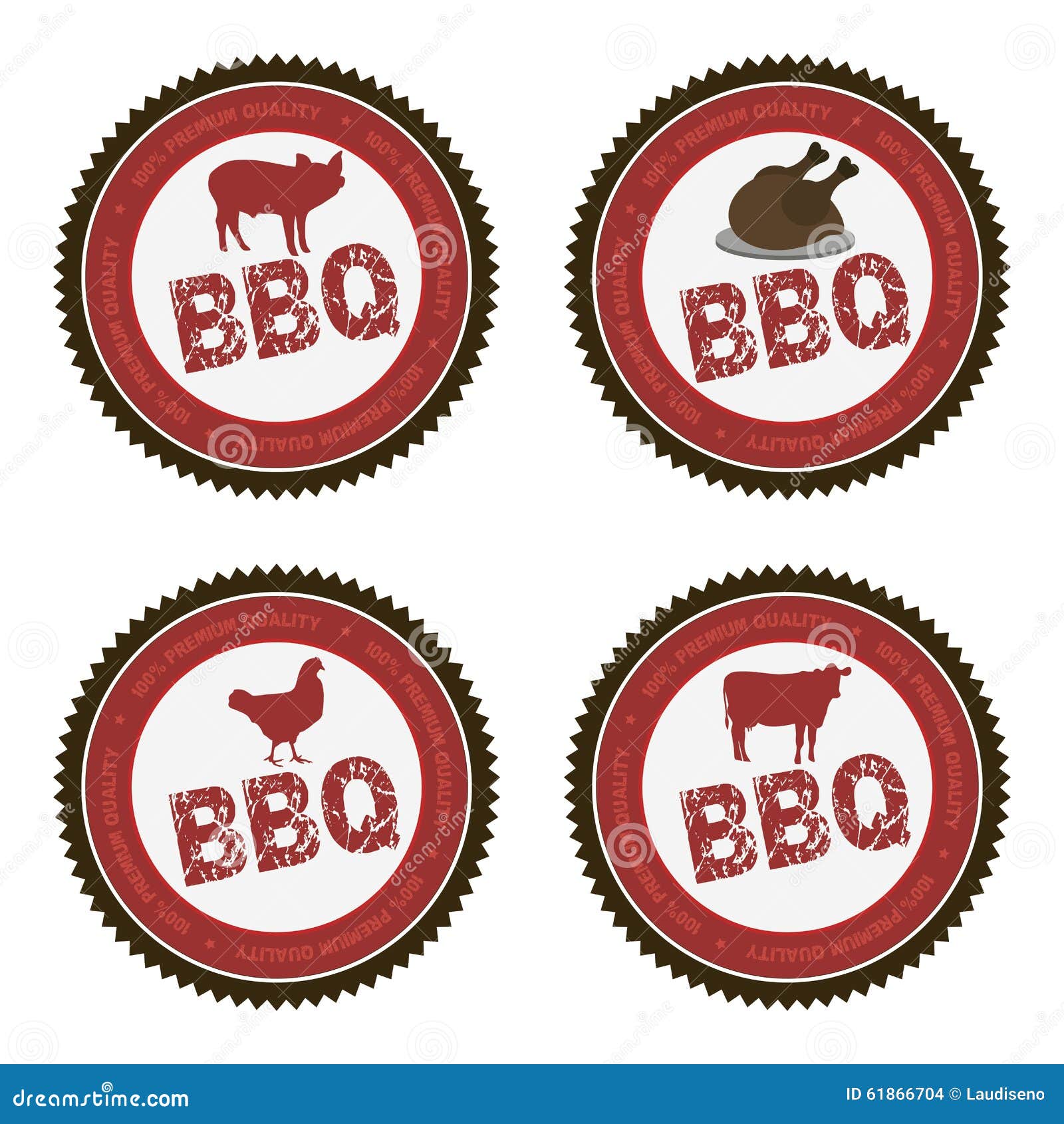 Barbecue stock vector. Illustration of border, colorful - 61866704