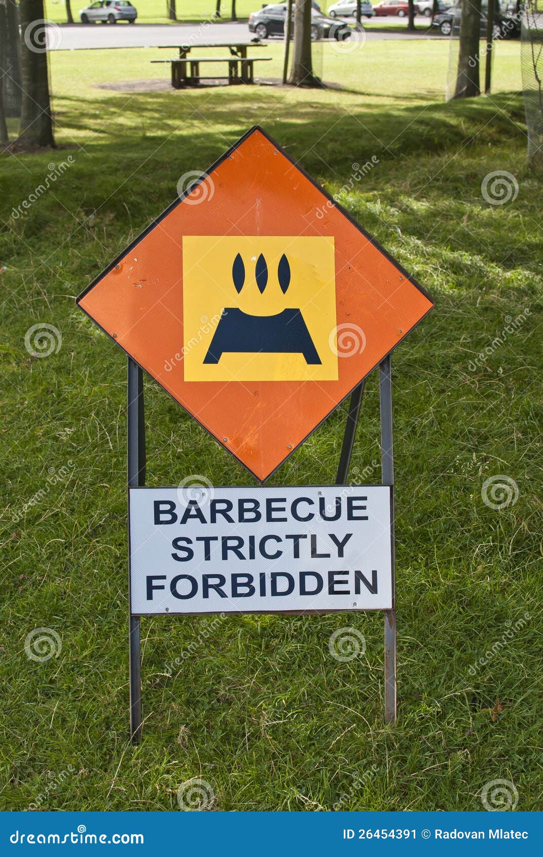 Barbecue Strictly Forbidden Stock Image - Image of orange, fire: 26454391