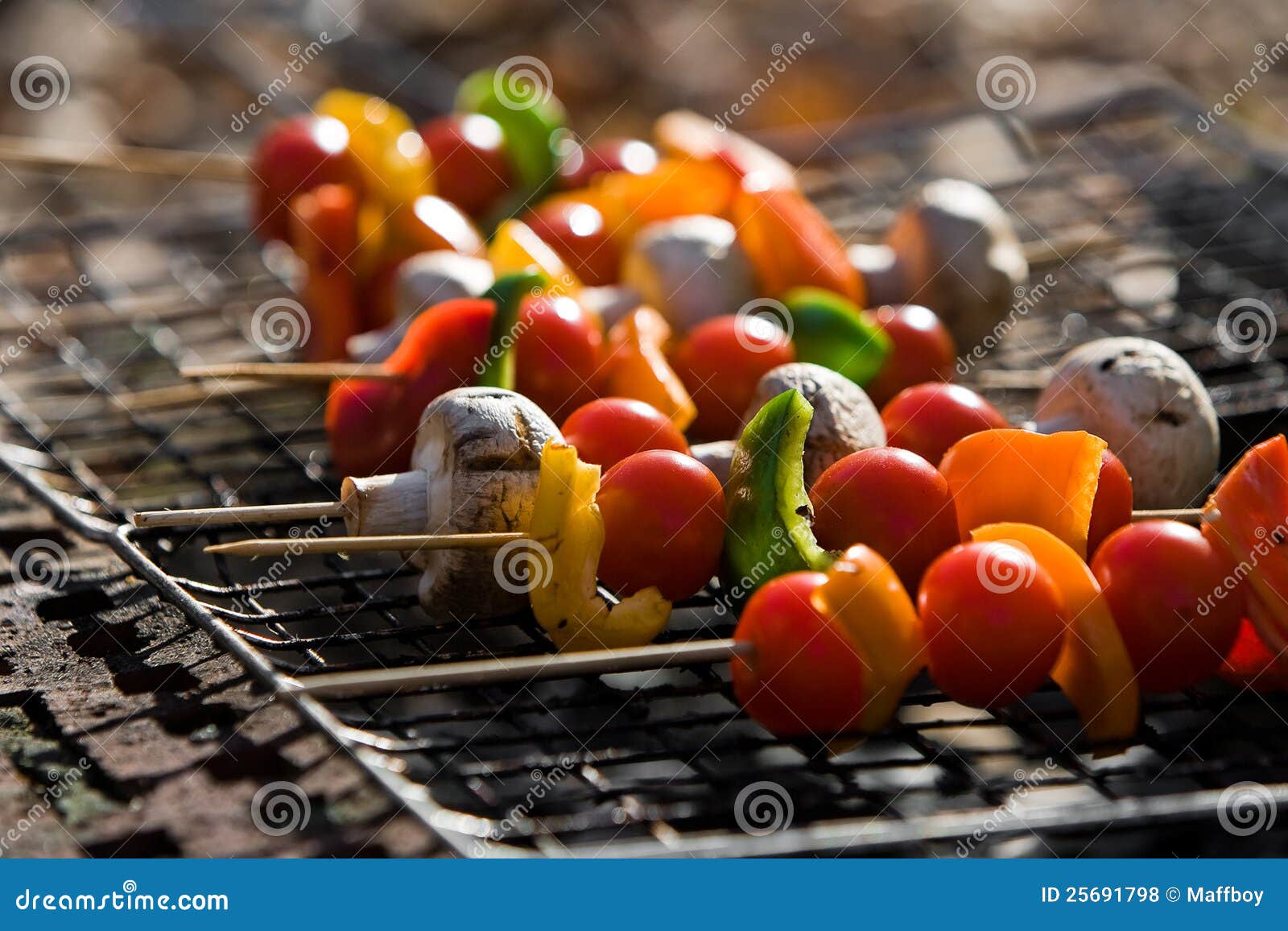 Barbecue Vegetables stock photo. Image of green, grilling - 25691798