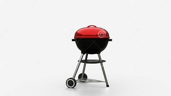 Barbecue on White Background Editorial Image - Image of food ...