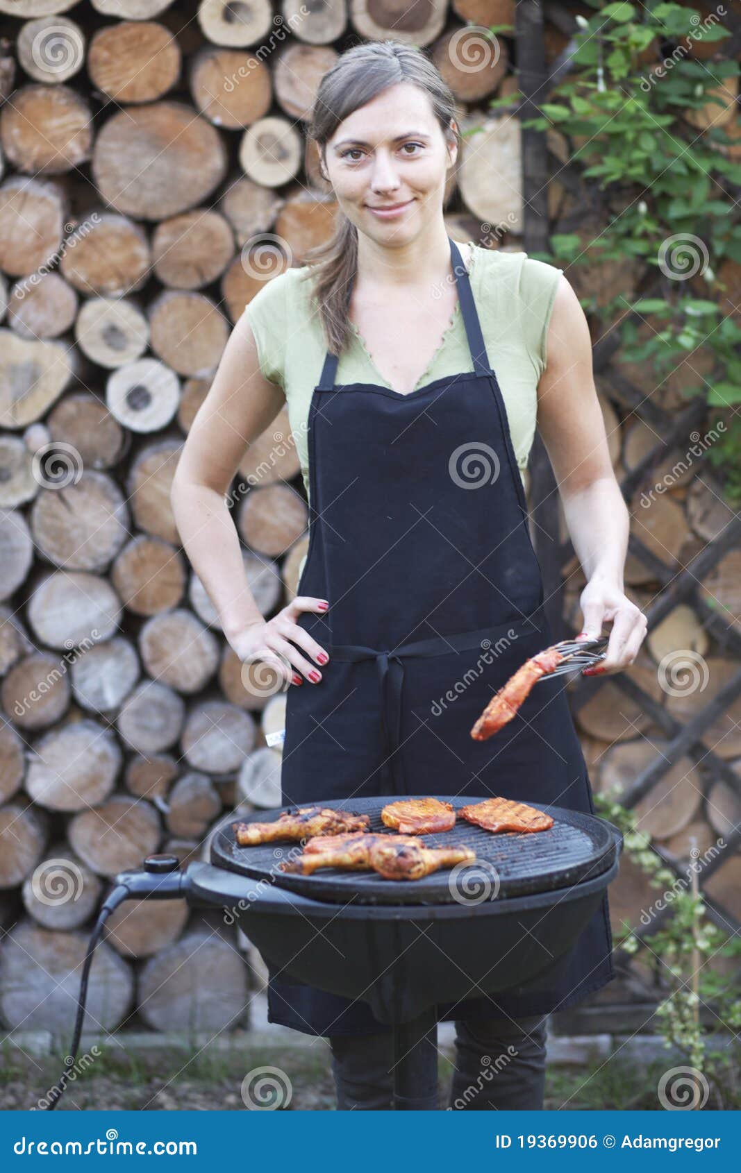 Barbecue woman stock photo. Image of fine, people, woman - 19369906