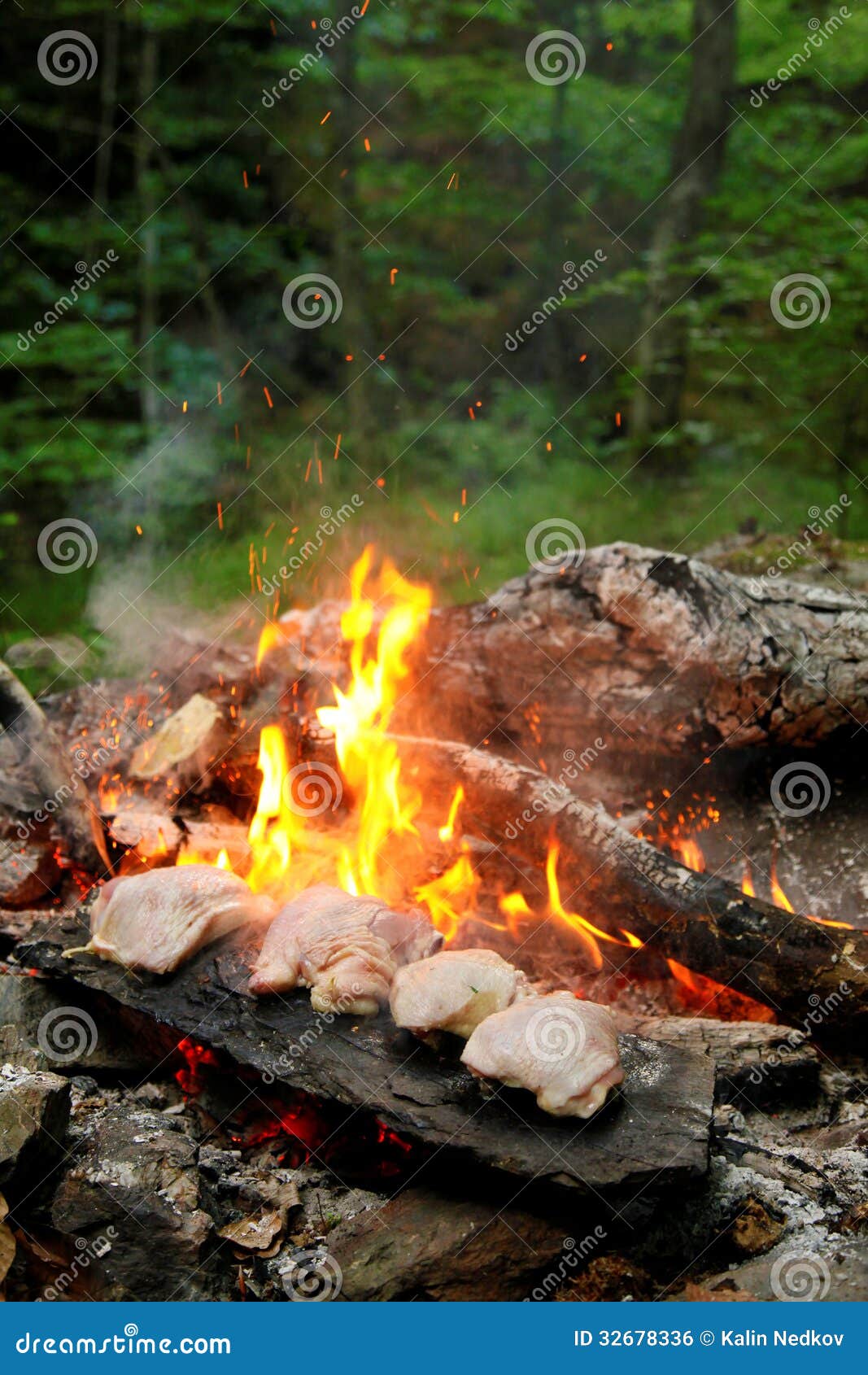 Bivouac Fireplace Shelter Camp Out In Mountain Cauldron Campfire ...