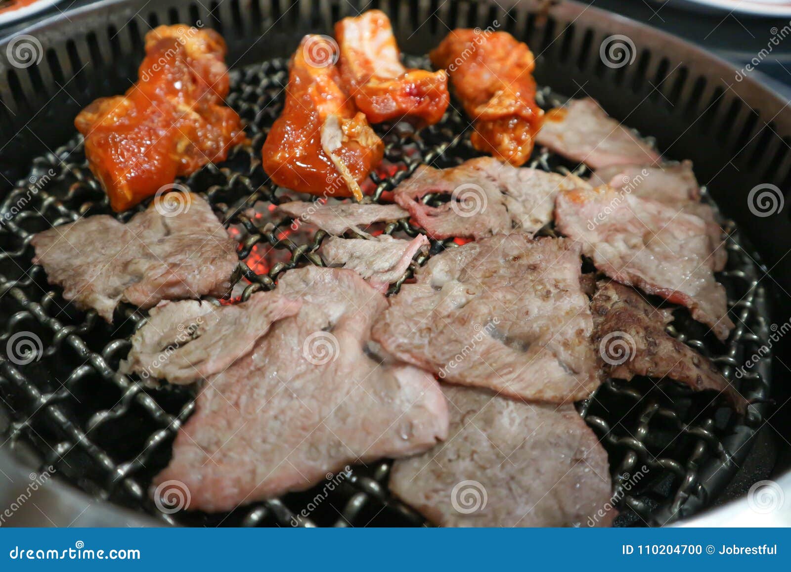 Barbecued Beef or Grilled Beef Stock Photo - Image of oven, beef: 110204700