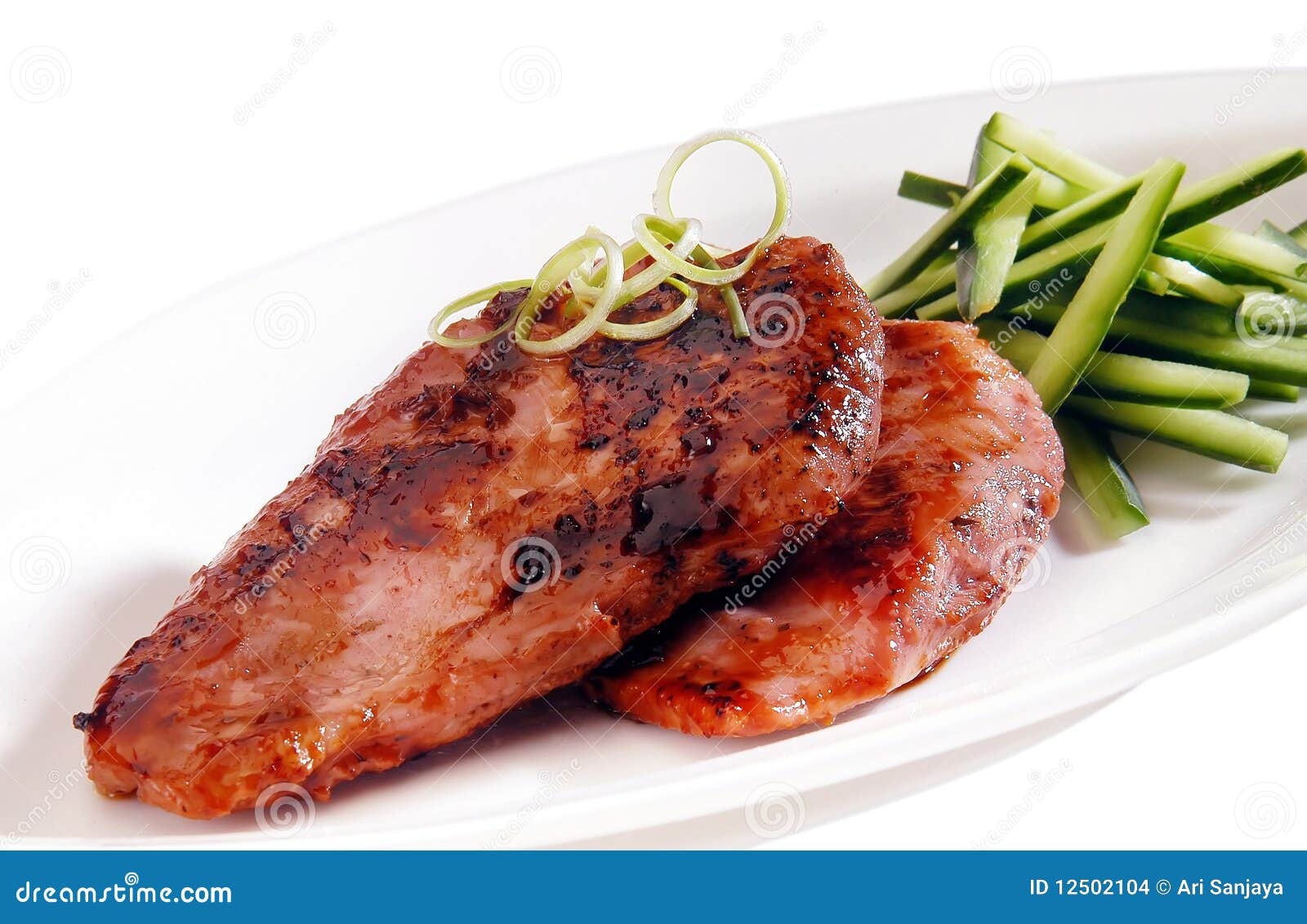 Barbecued meat stock photo. Image of spice, restaurant - 12502104