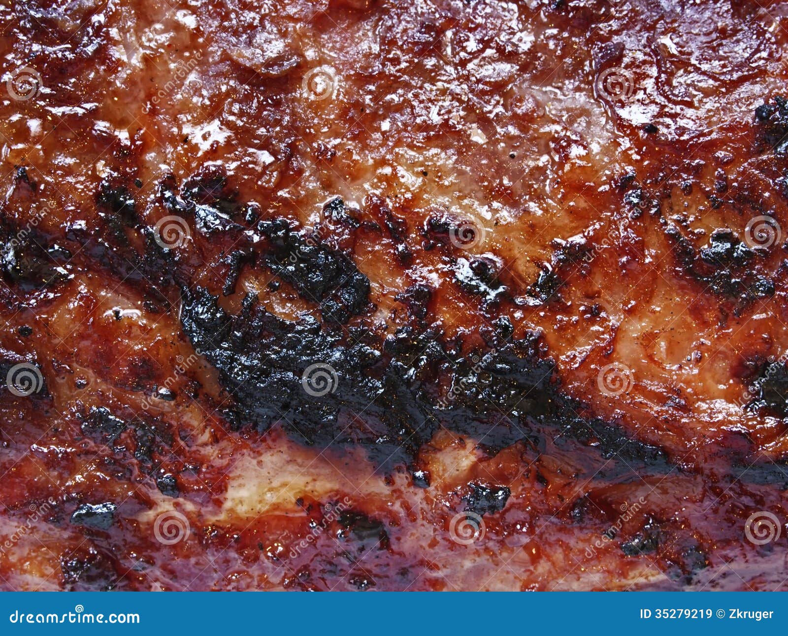 Barbecued Meat Texture Background Stock Image - Image of barbequed ...