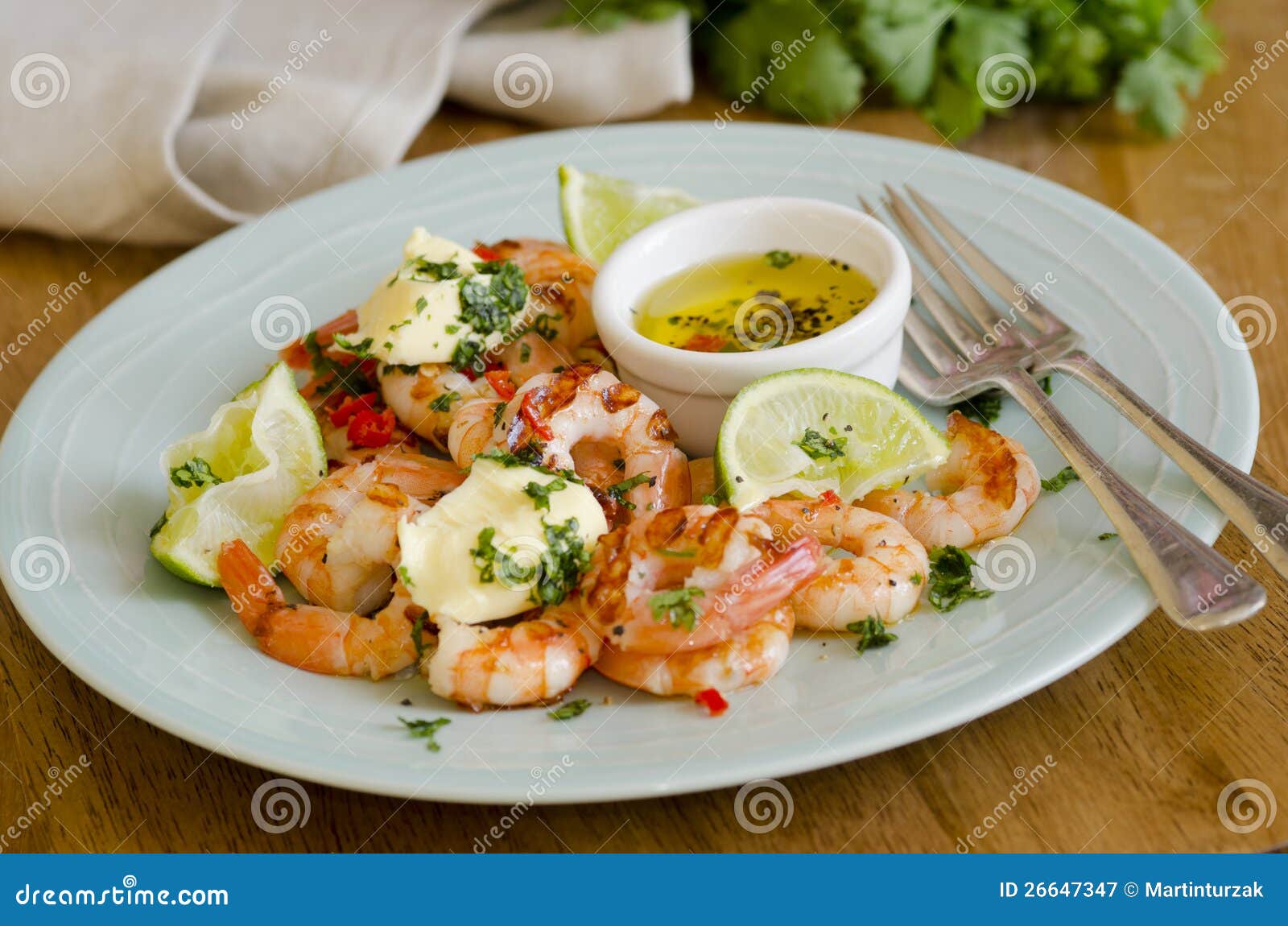 Barbecued prawns stock image. Image of seafood, lime - 26647347