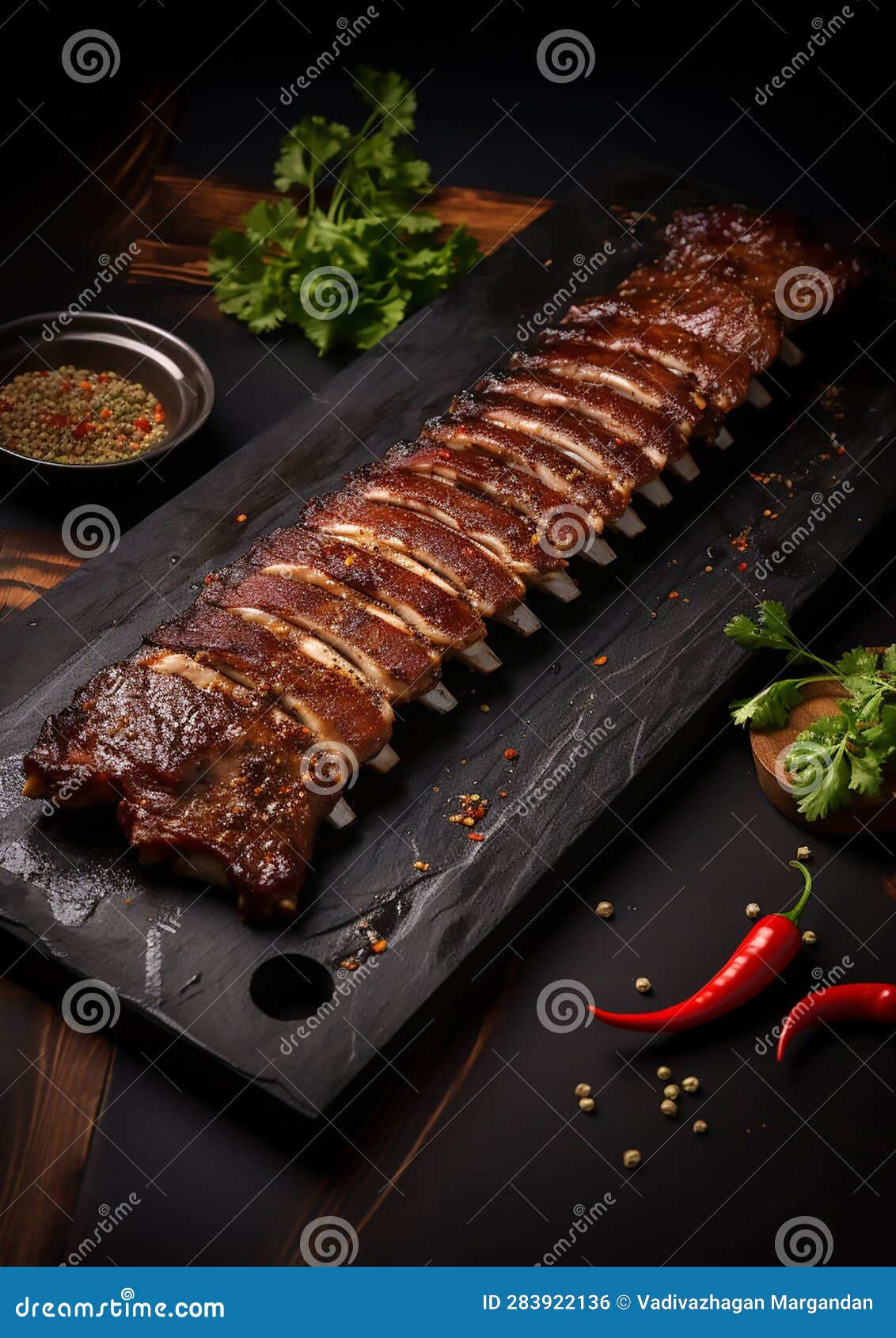 Barbecued Pulled Pork stock illustration. Illustration of american ...