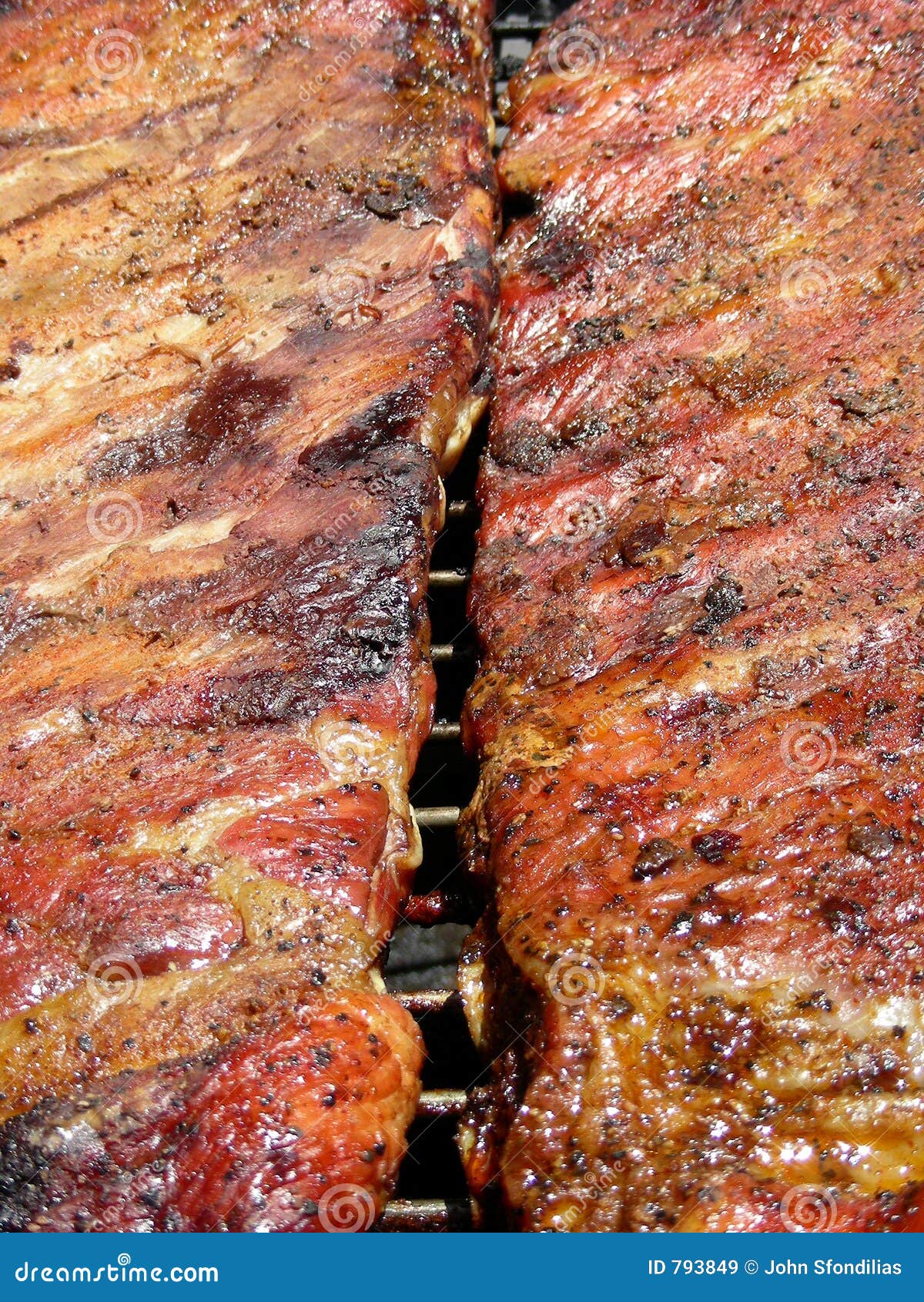 Barbecued Ribs stock image. Image of ribs, meat, cook, charcoal - 793849